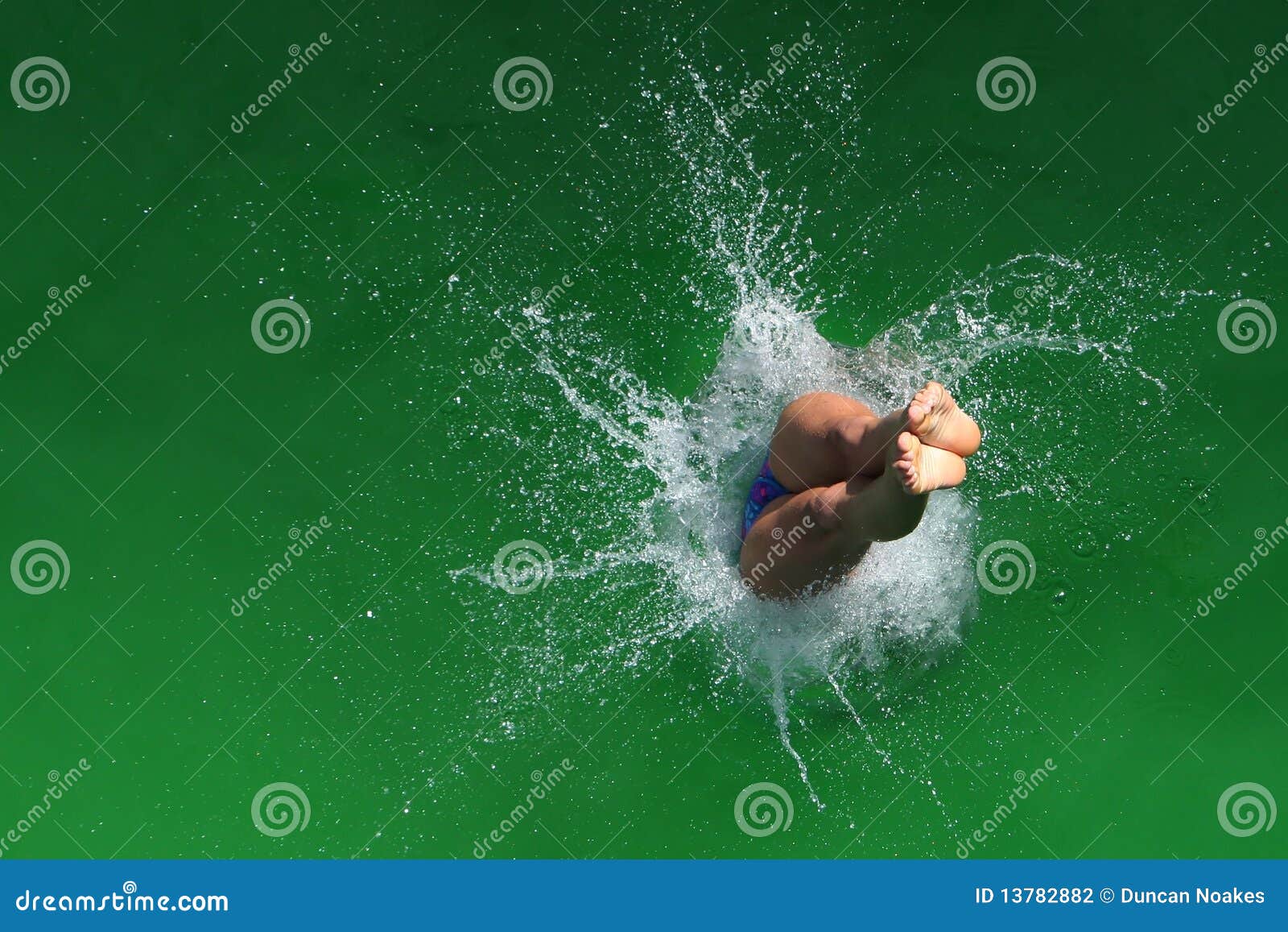 Diving Splash stock photo. Image of dive, splash, green - 13782882
