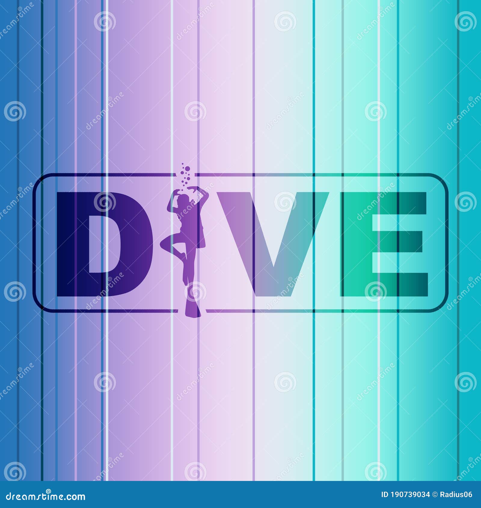 Diving sport concept stock vector. Illustration of repairing - 190739034