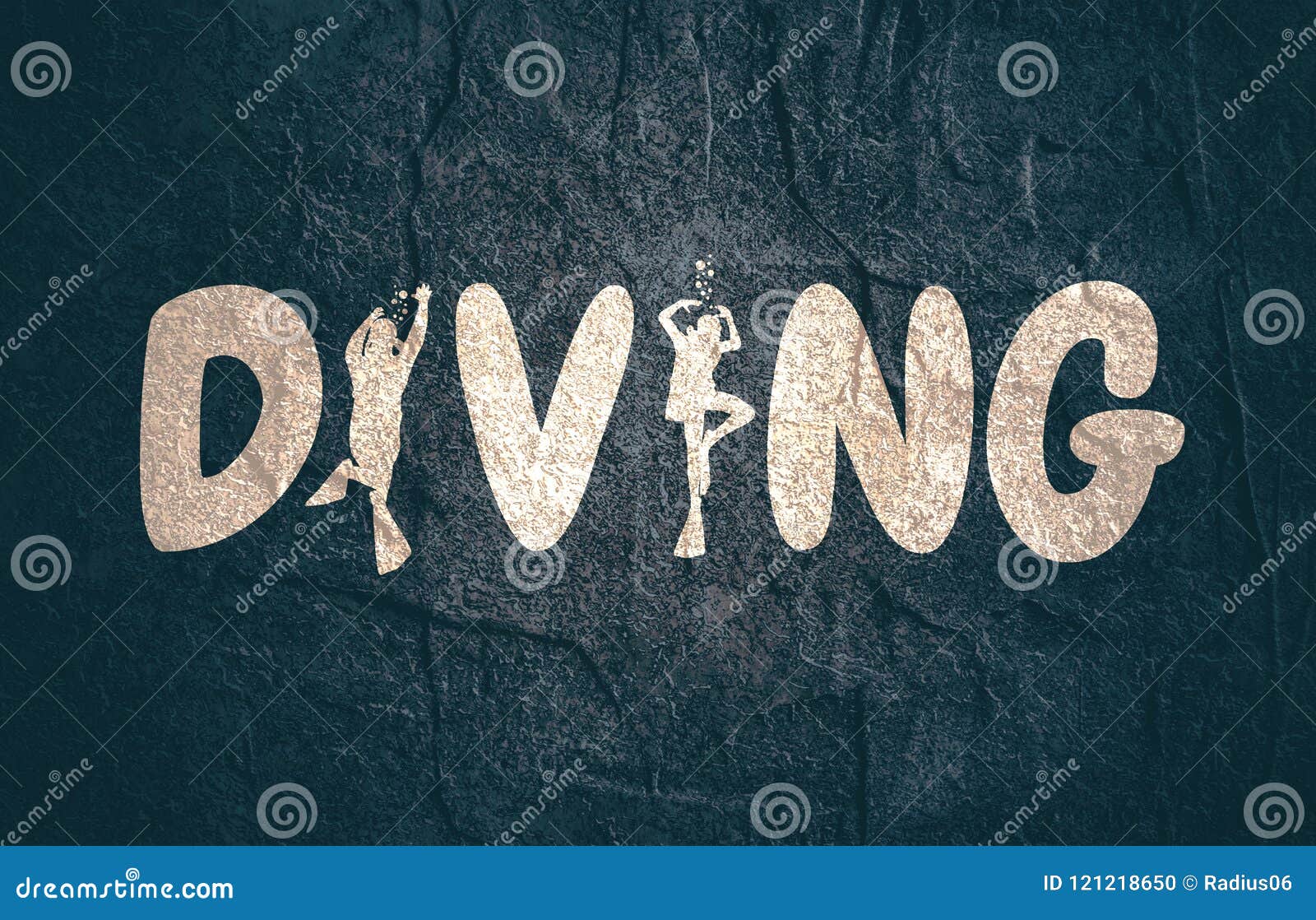 Diving sport concept stock photo. Image of label, pictogram - 121218650