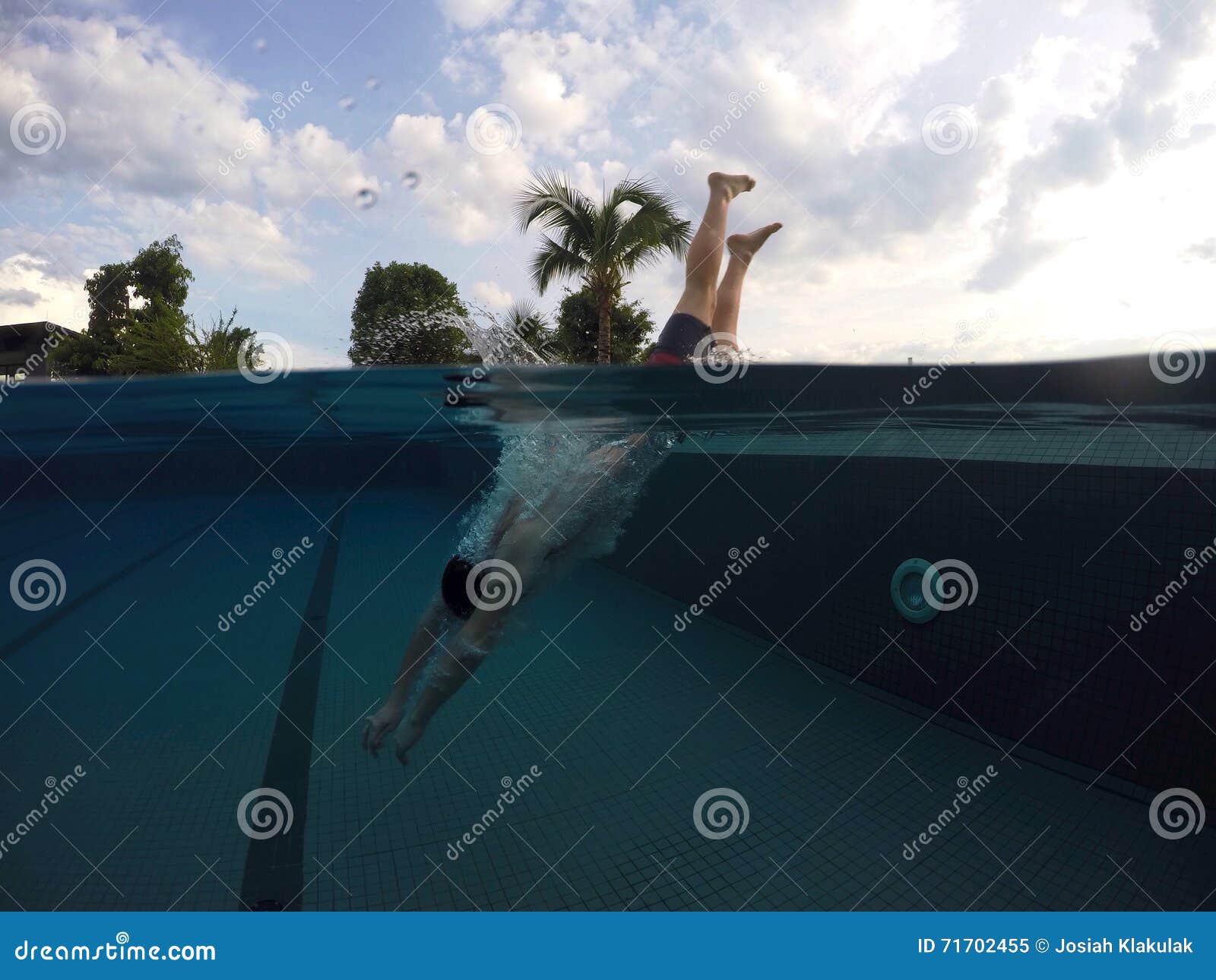Diving into summer editorial image. Image of pool, summer - 71702455