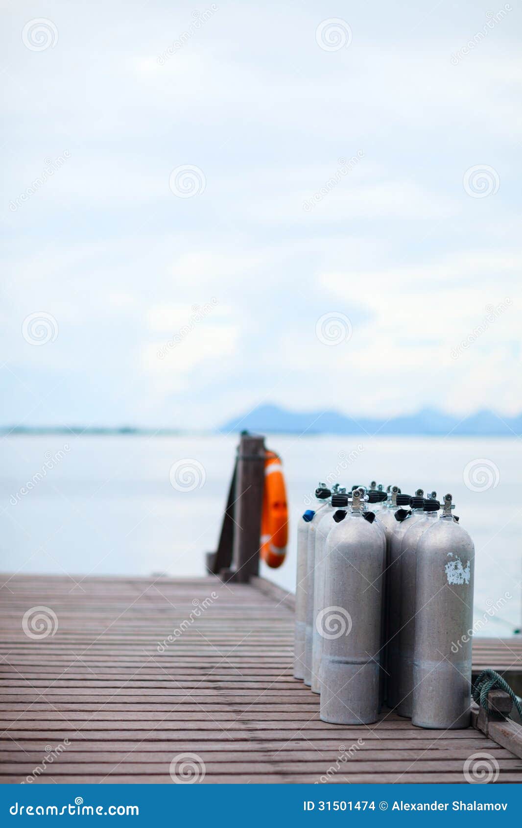 Diving tanks stock photo. Image of ocean, beach, dive - 31501474