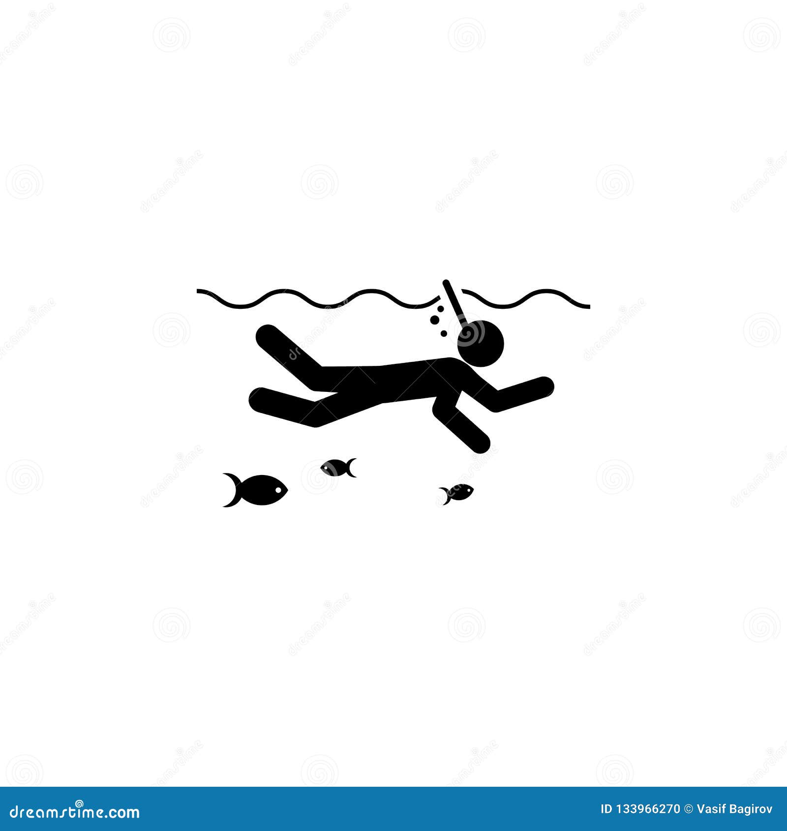 Diving Under Water Icon. Element of Diving Icon for Mobile Concept and ...