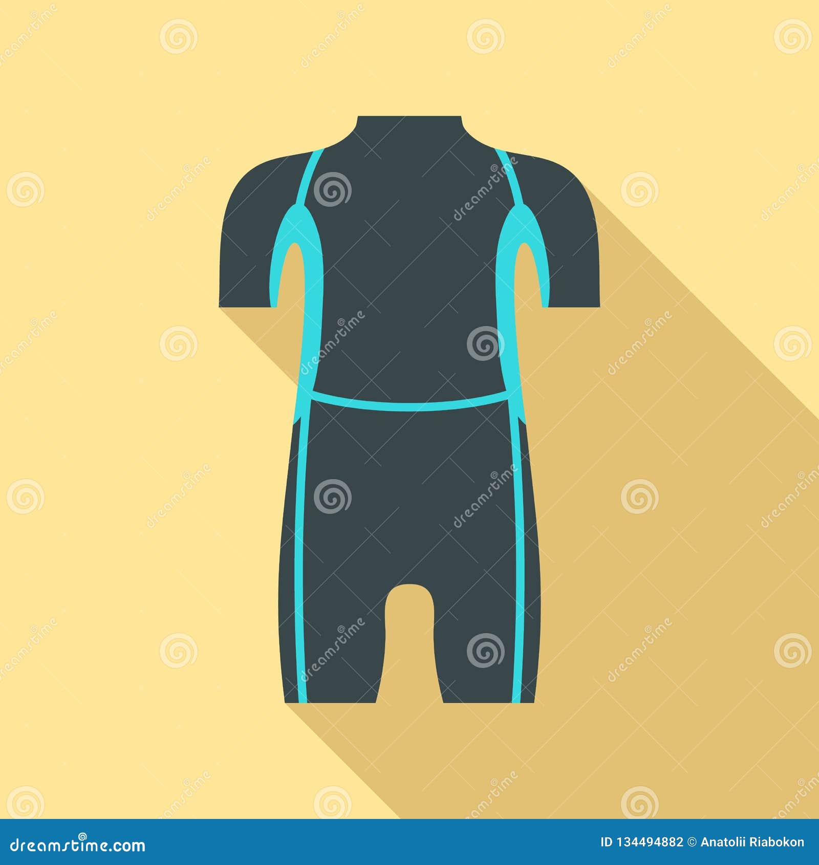 Wetsuit Icon In Cartoon Style On White Background. Surfing Symbol Stock ...