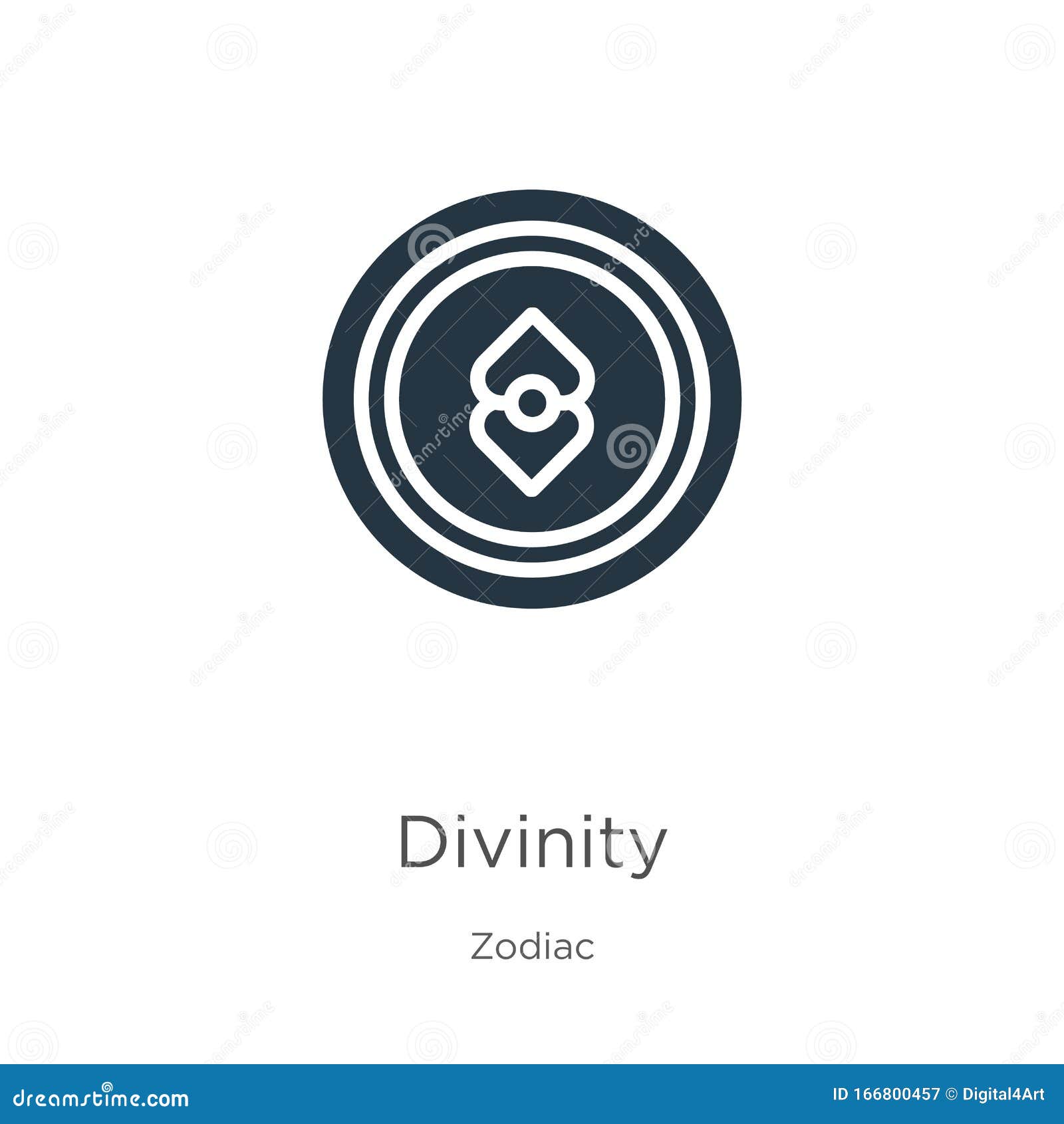 Divinity Icon Vector. Trendy Flat Divinity Icon from Zodiac Collection ...