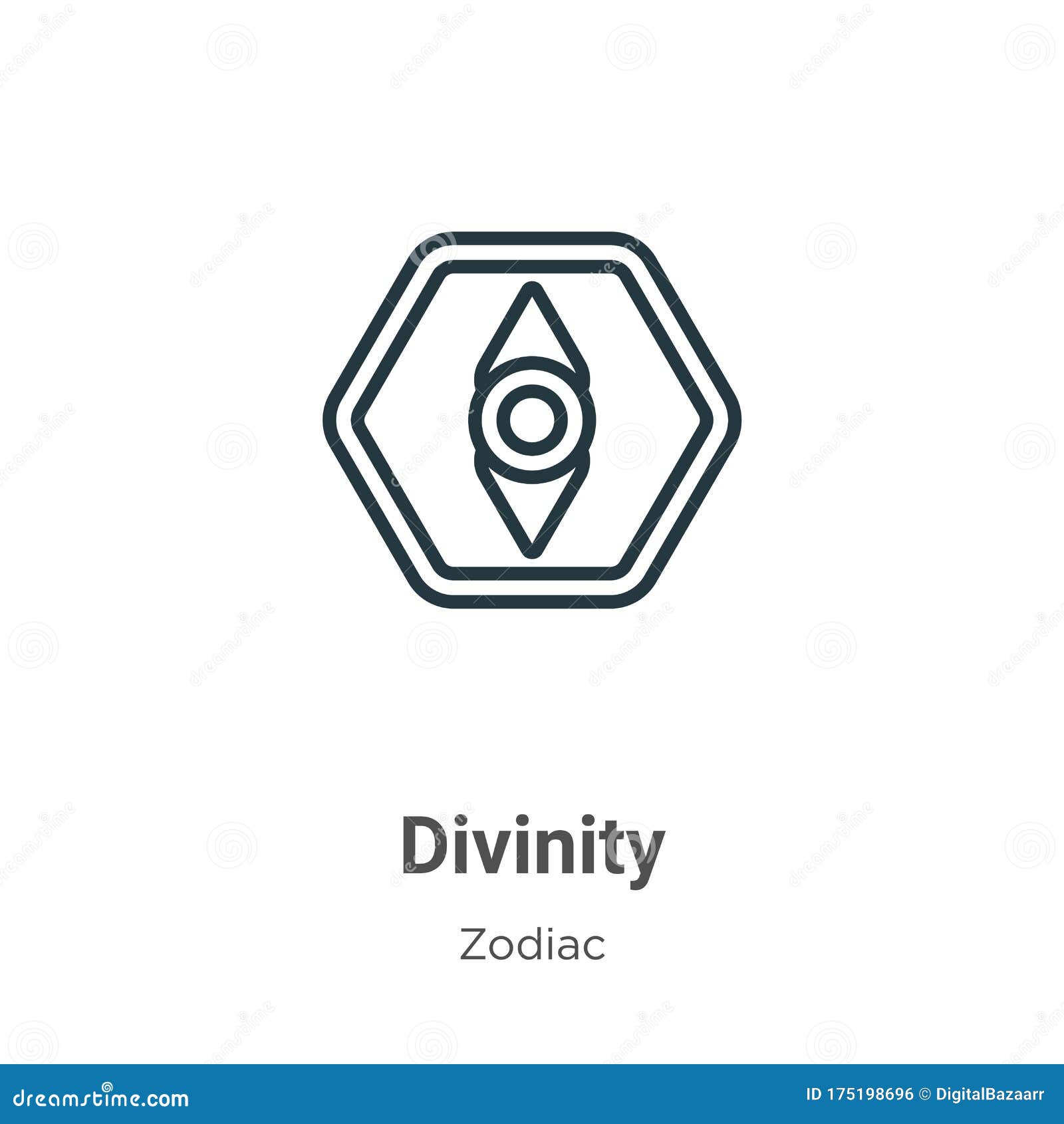 Divinity Icon Vector Isolated On White Background, Logo Concept ...