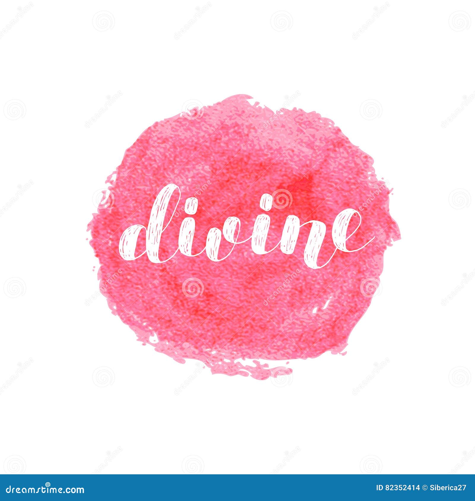 Divino Ejemplo Del Vector De Las Letras Del Cepillo Ilustración del ...