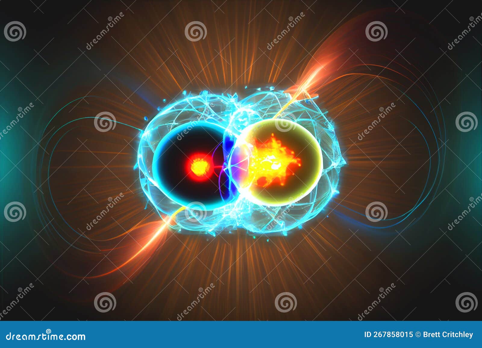 Division De La Physique Quantique De L'atome Illustration Stock ...