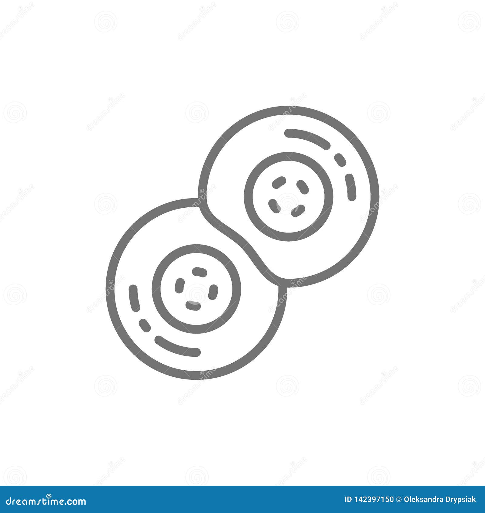 Division of Human Cells, Embryonic Development Line Icon. Stock Vector ...