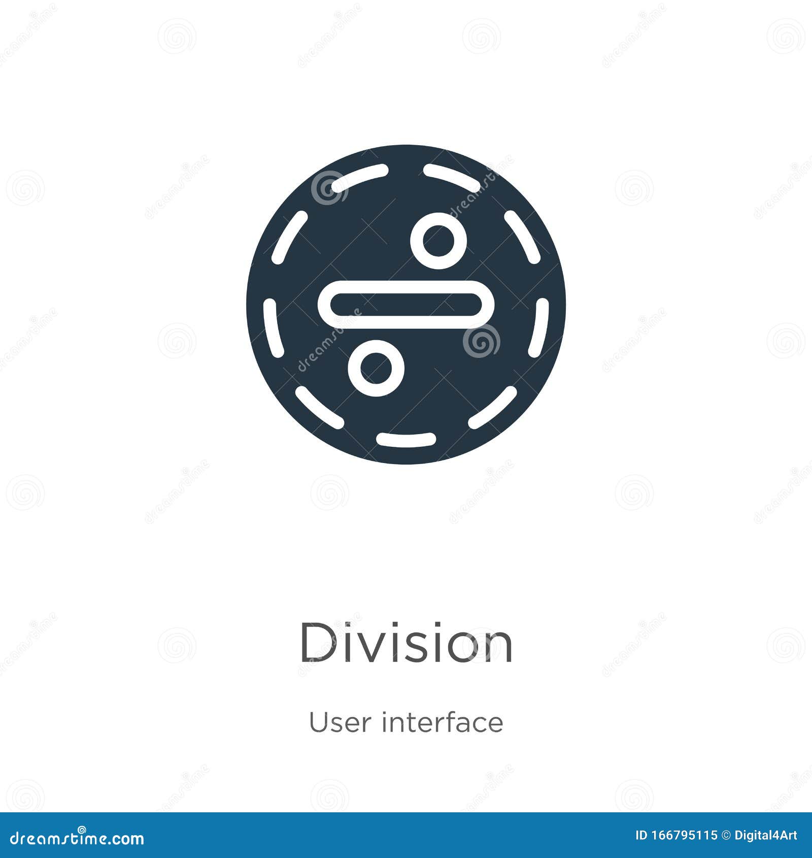 Division Icon Vector. Trendy Flat Division Icon from User Interface ...