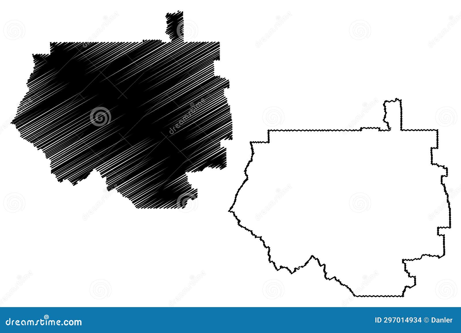 Alberta Province Administrative Map Cartoon Vector | CartoonDealer.com ...