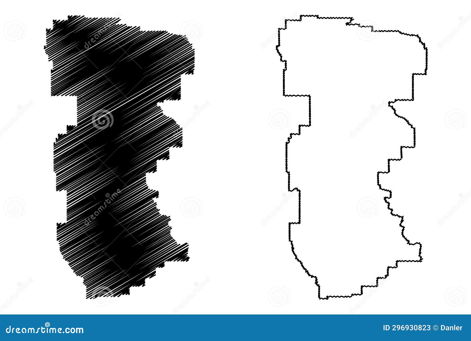 Alberta Province Administrative Map Cartoon Vector | CartoonDealer.com ...