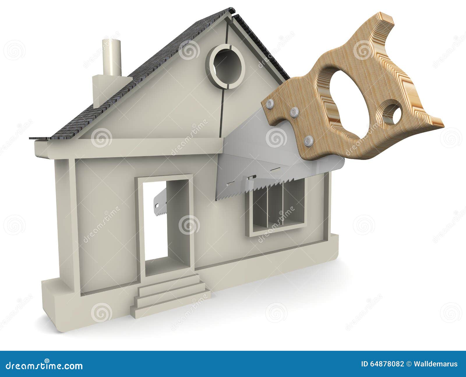 Division of Property. Concept Stock Illustration - Illustration of ...