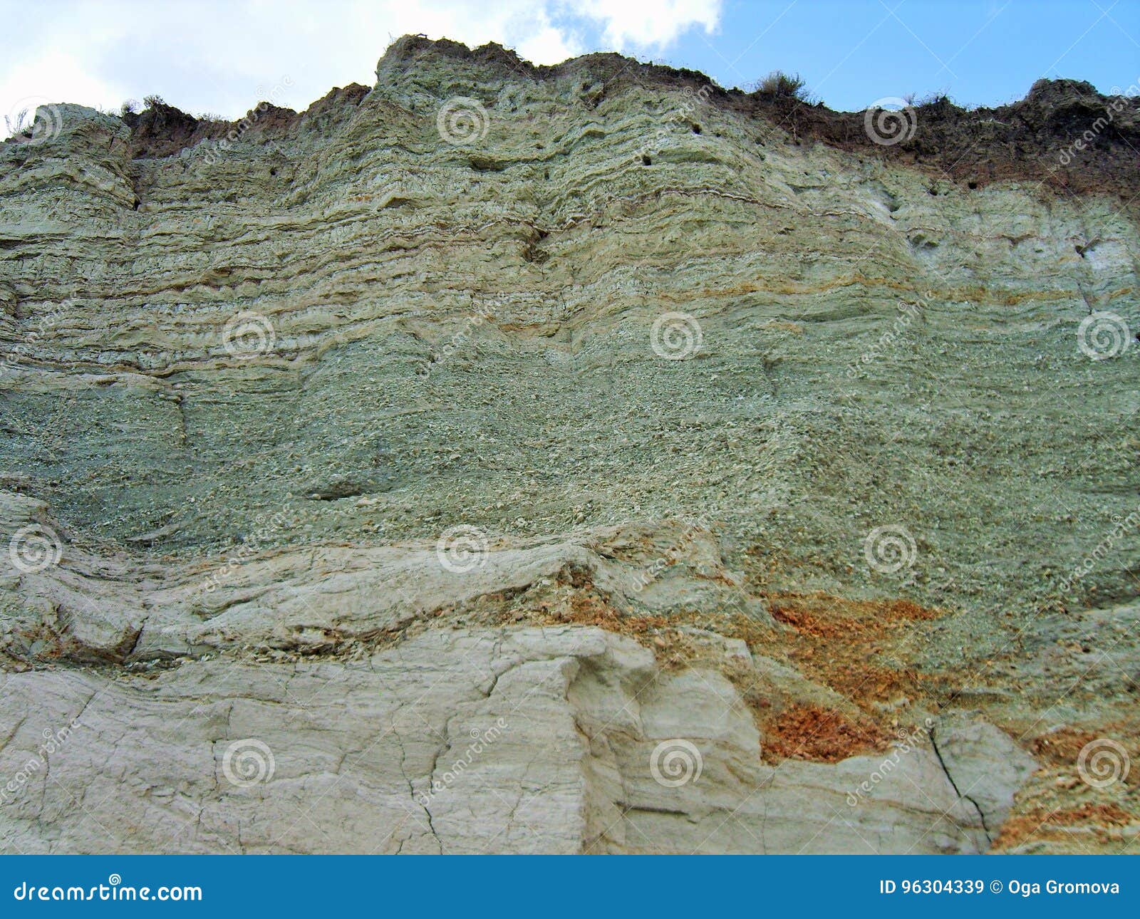 The Division of Rock into Layers Stock Image - Image of attraction ...