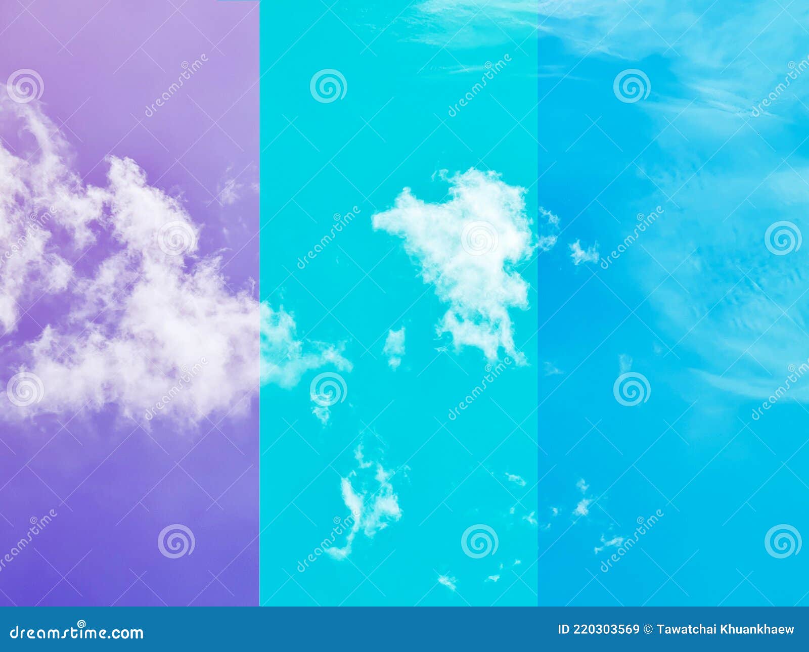 The Division of Spaces in the Gradation of the Three Colors of the Sky ...