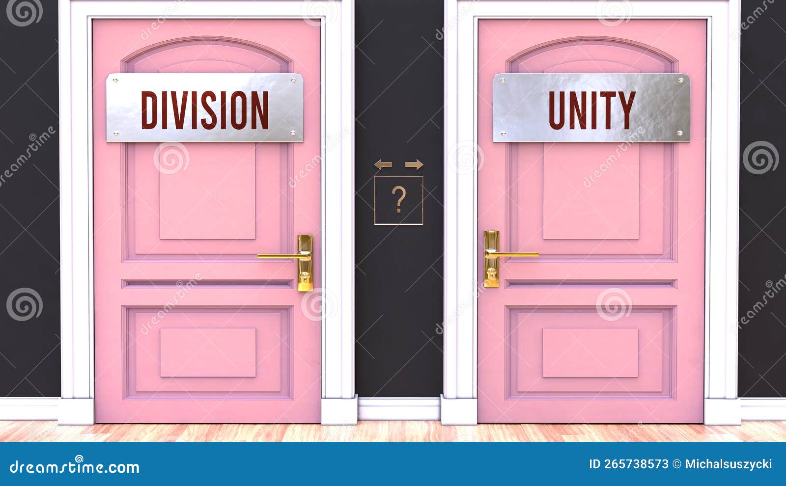 Division or Unity - Making a Choice Stock Illustration - Illustration ...