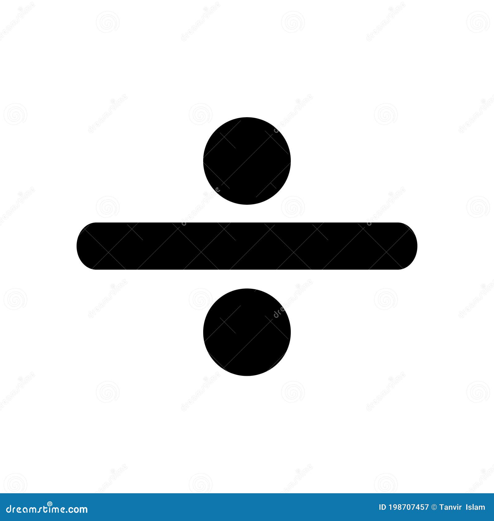 Division Vector Icon stock vector. Illustration of division - 198707457