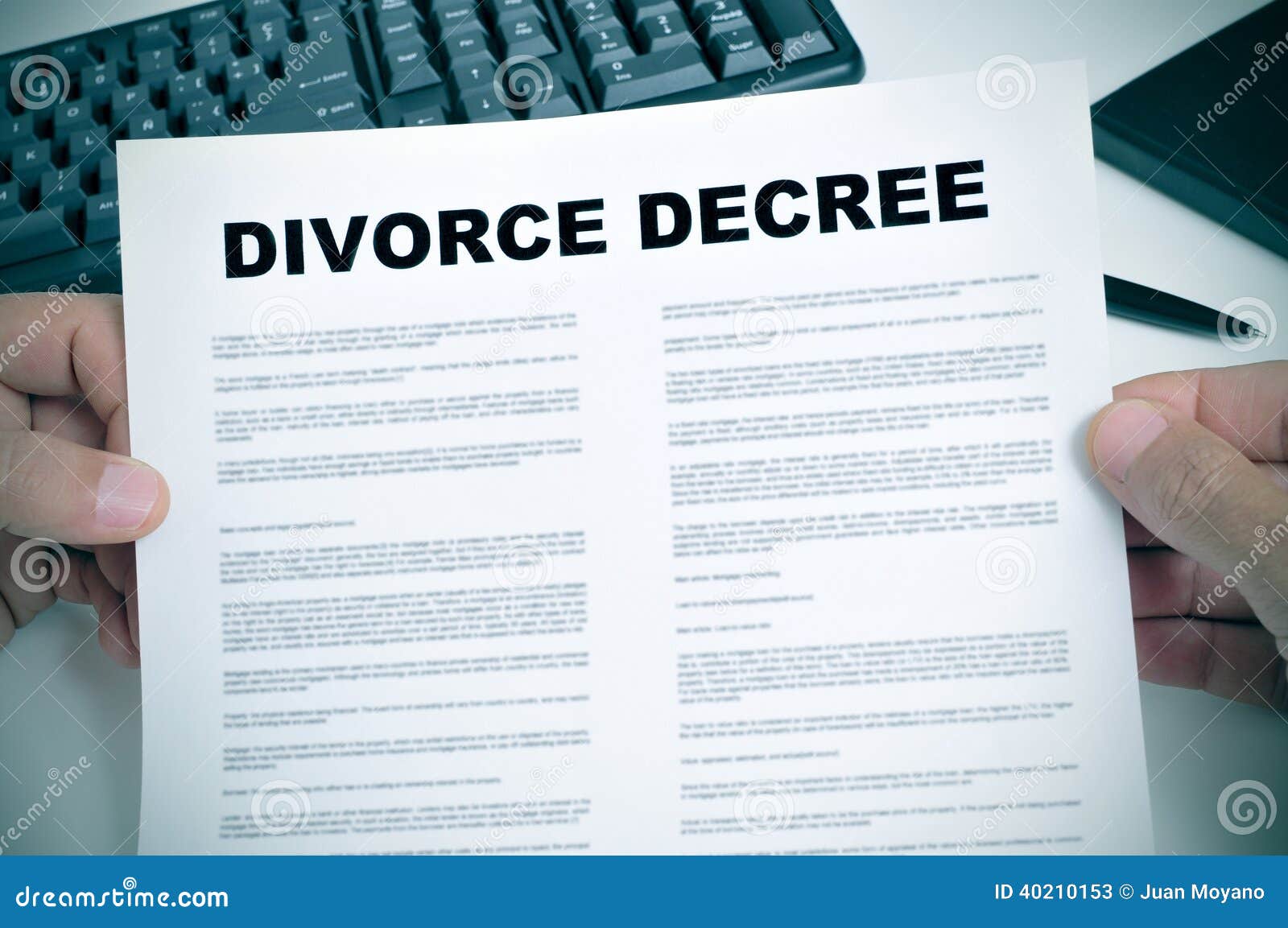 Divorce decree stock image. Image of maintenance, document - 40210153