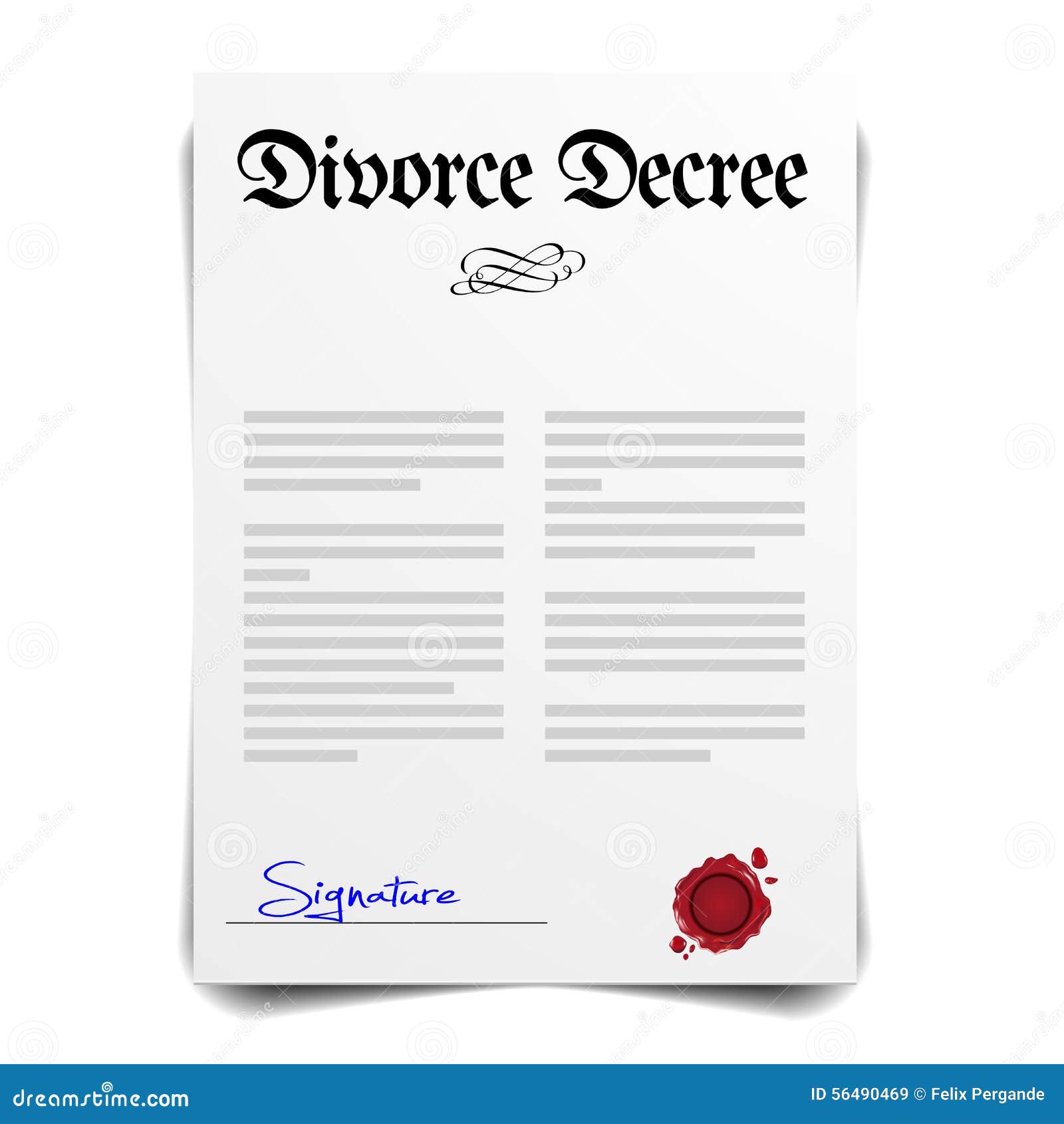 Divorce Decree stock illustration. Illustration of love - 56490469
