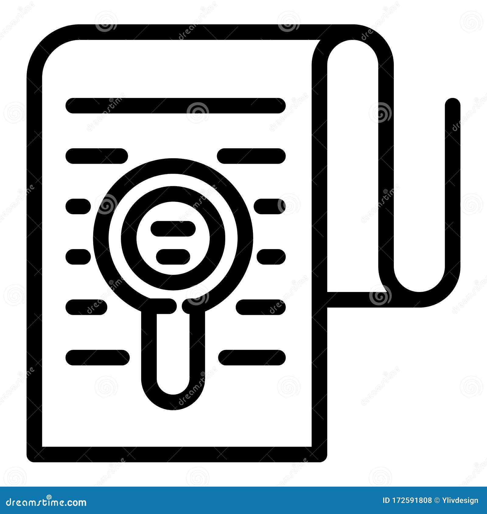 Divorce Document Icon, Outline Style Stock Vector - Illustration of ...