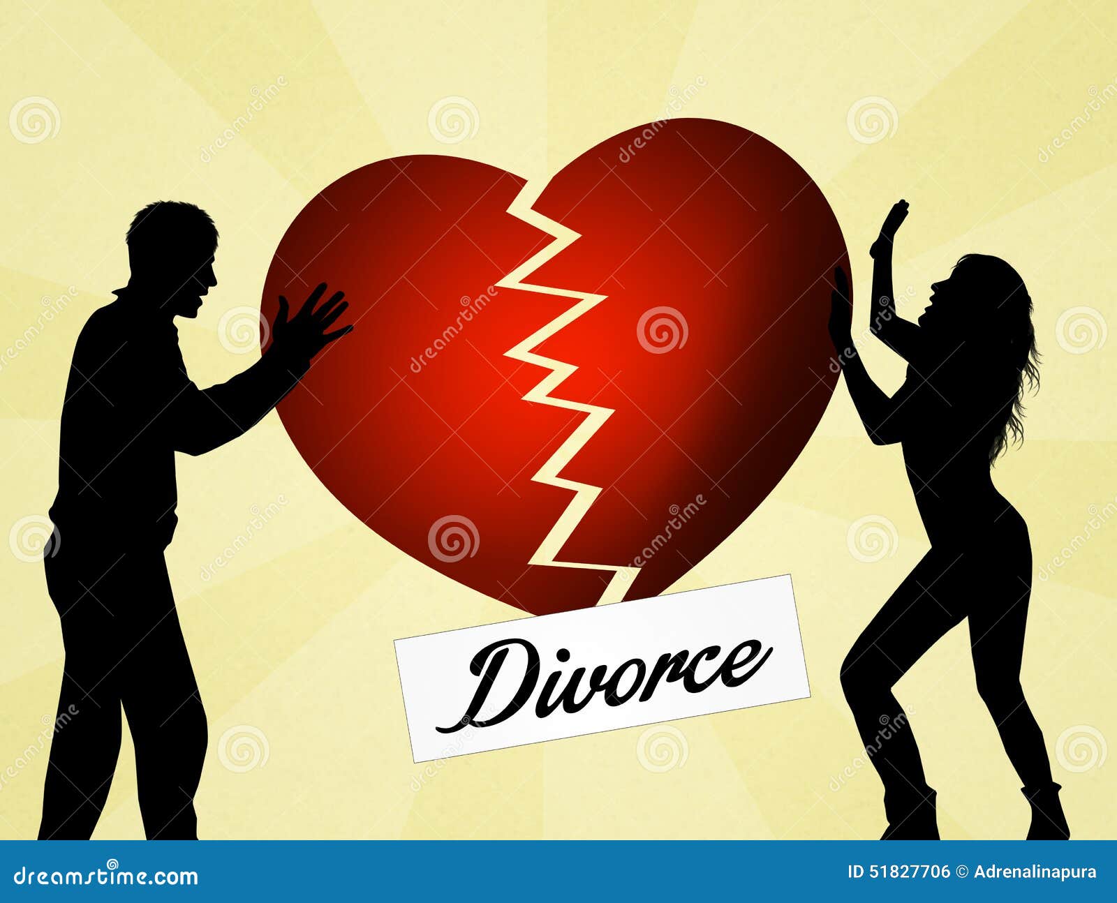 Divorce stock illustration. Illustration of despair, divorced - 51827706