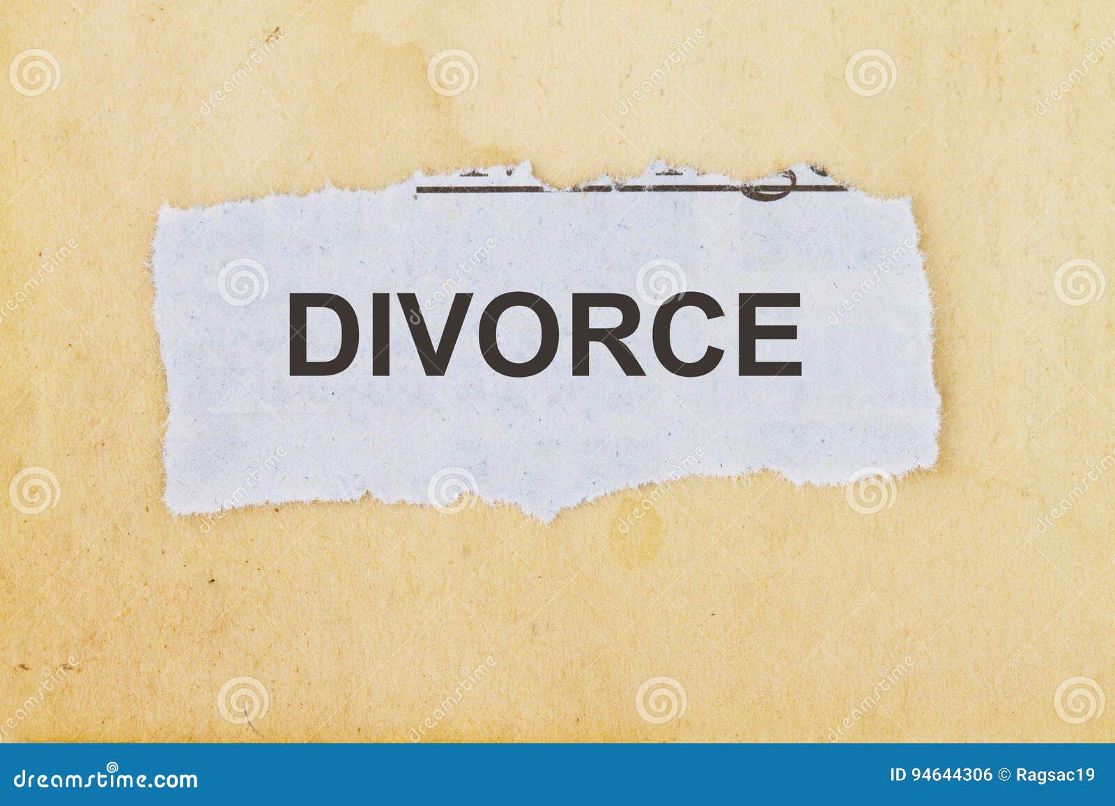 Divorce stock photo. Image of paper, separated, vintage - 94644306