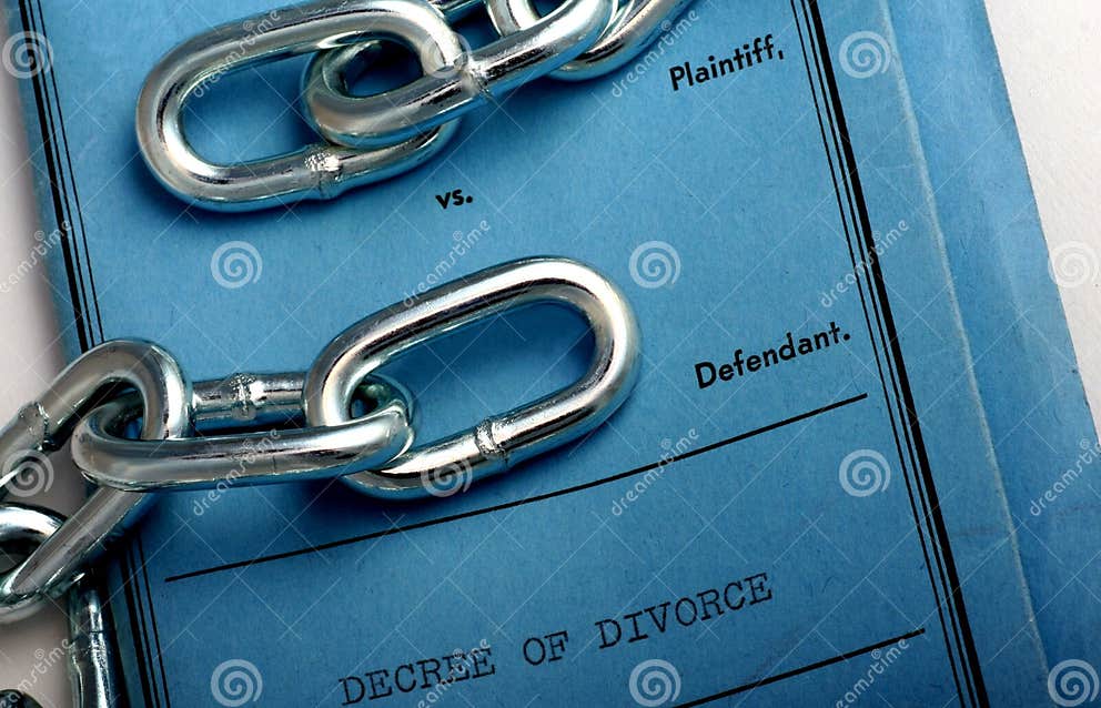 Divorce Papers stock photo. Image of chain, settlement - 1077854