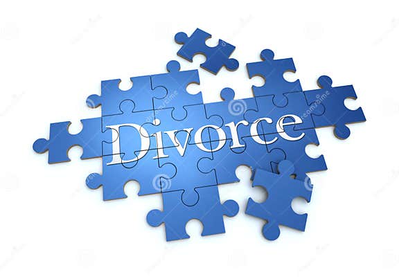 Divorce puzzle stock illustration. Illustration of strategy - 52853436