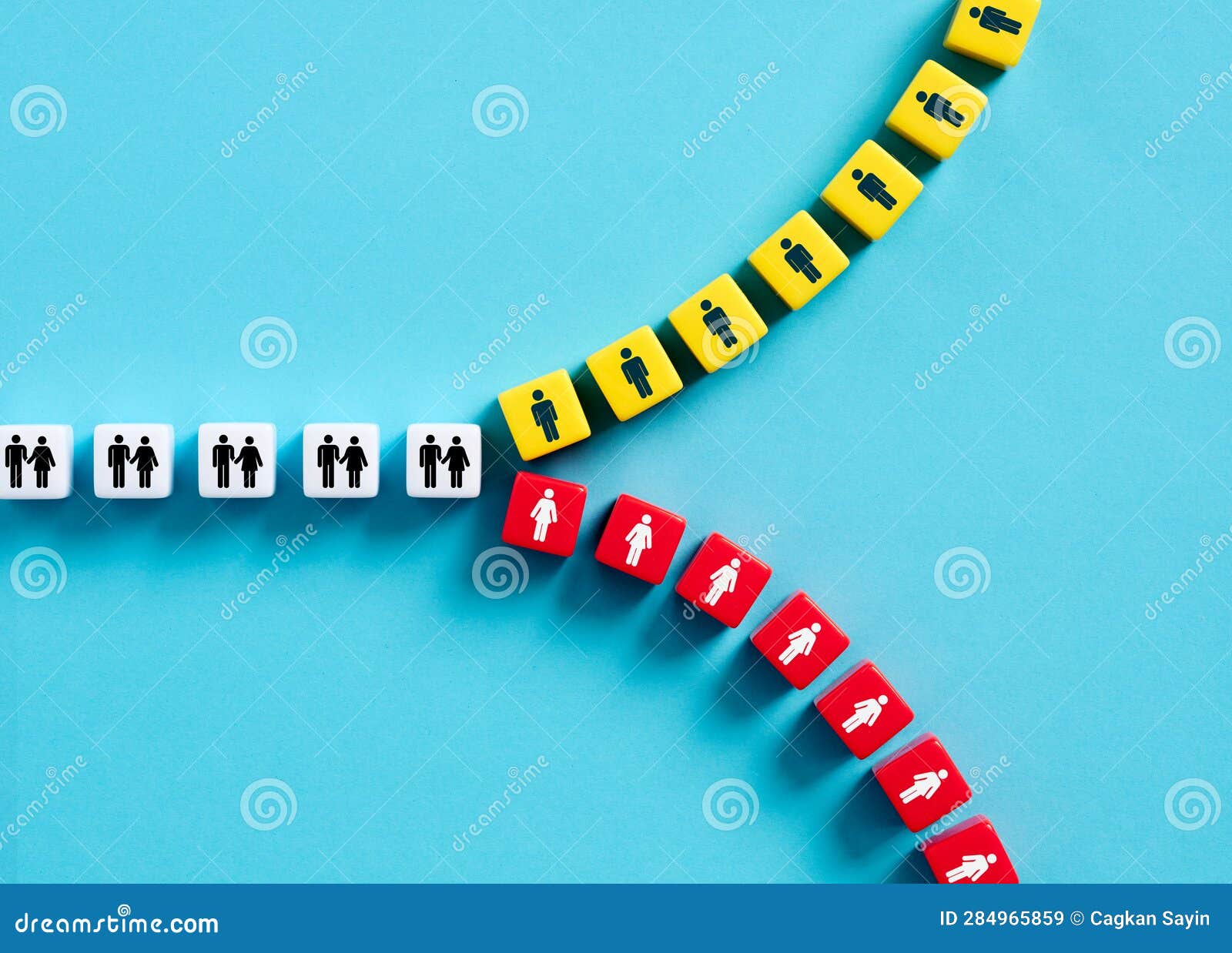 Divorce and Relationship Breakup. Going Separate Ways Stock Image ...