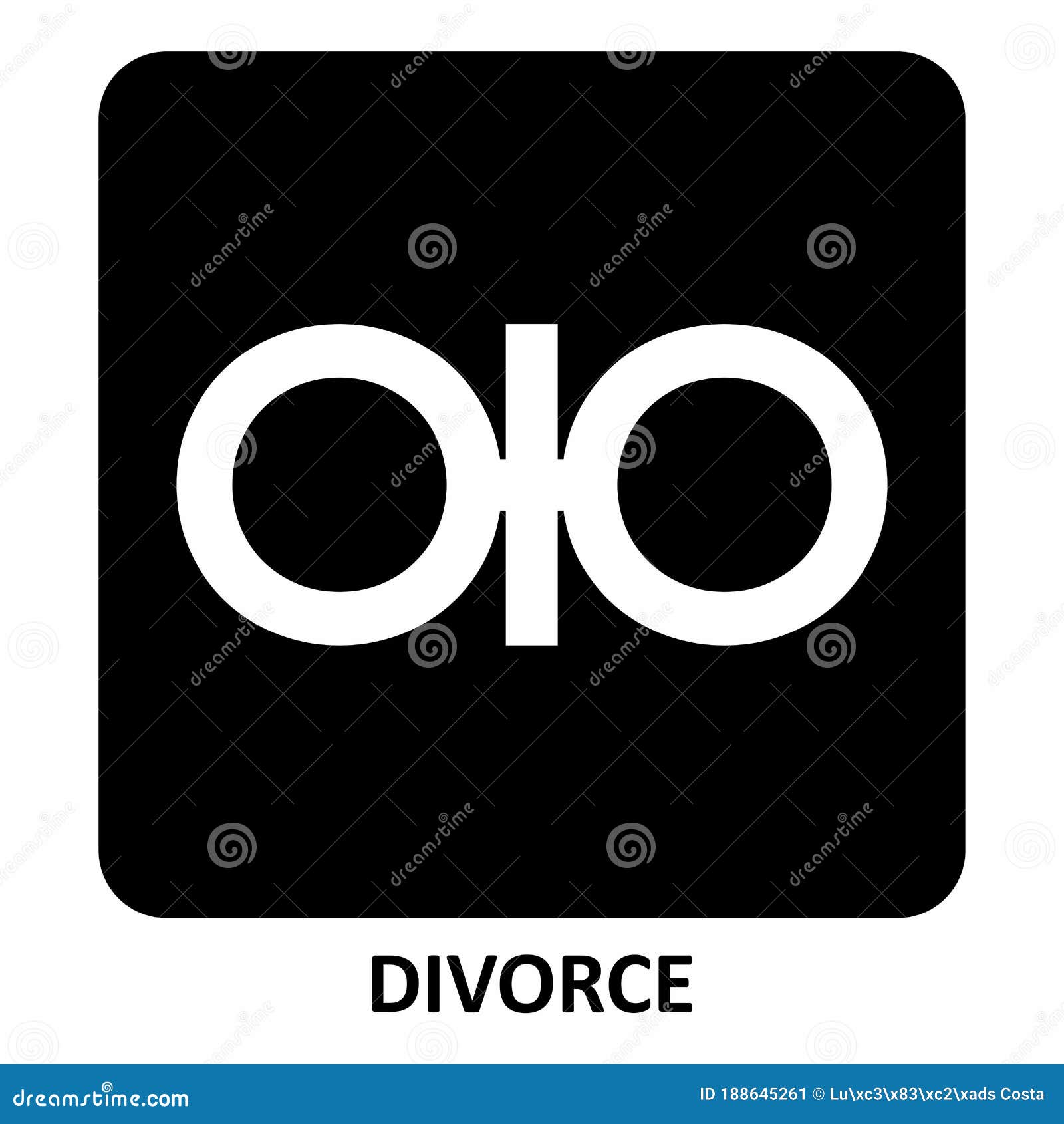 Divorce Symbol Illustration Stock Illustration - Illustration of ...