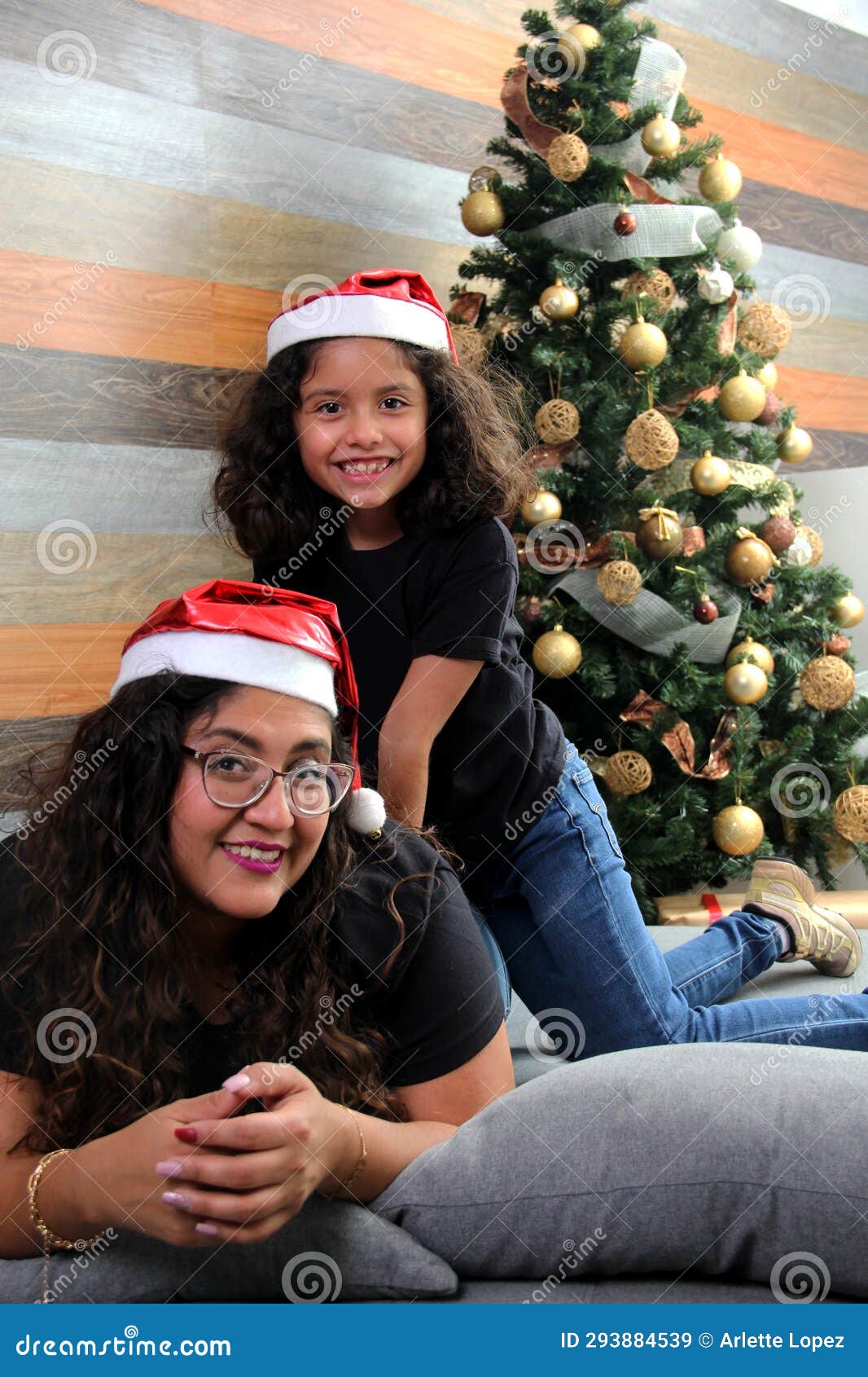 Divorced Single Mom With Her Brunette Latina Daughter Celebrate