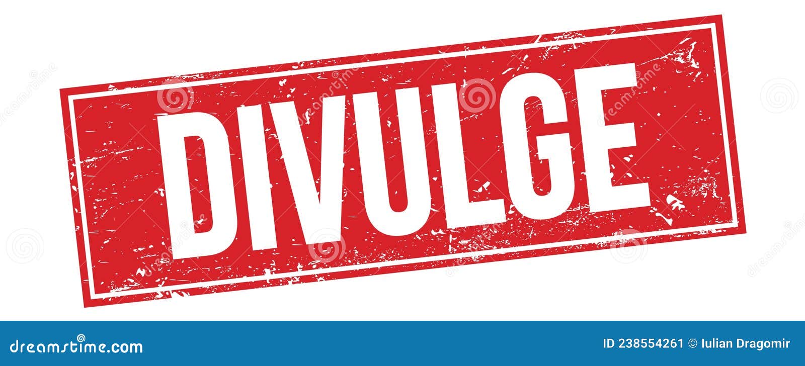 DIVULGE Text on Red Grungy Rectangle Stamp Stock Illustration ...