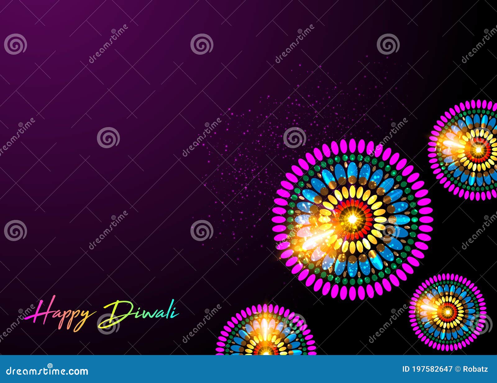 Creative Greeting Card Design for Happy Deepavali Festival Celebration ...