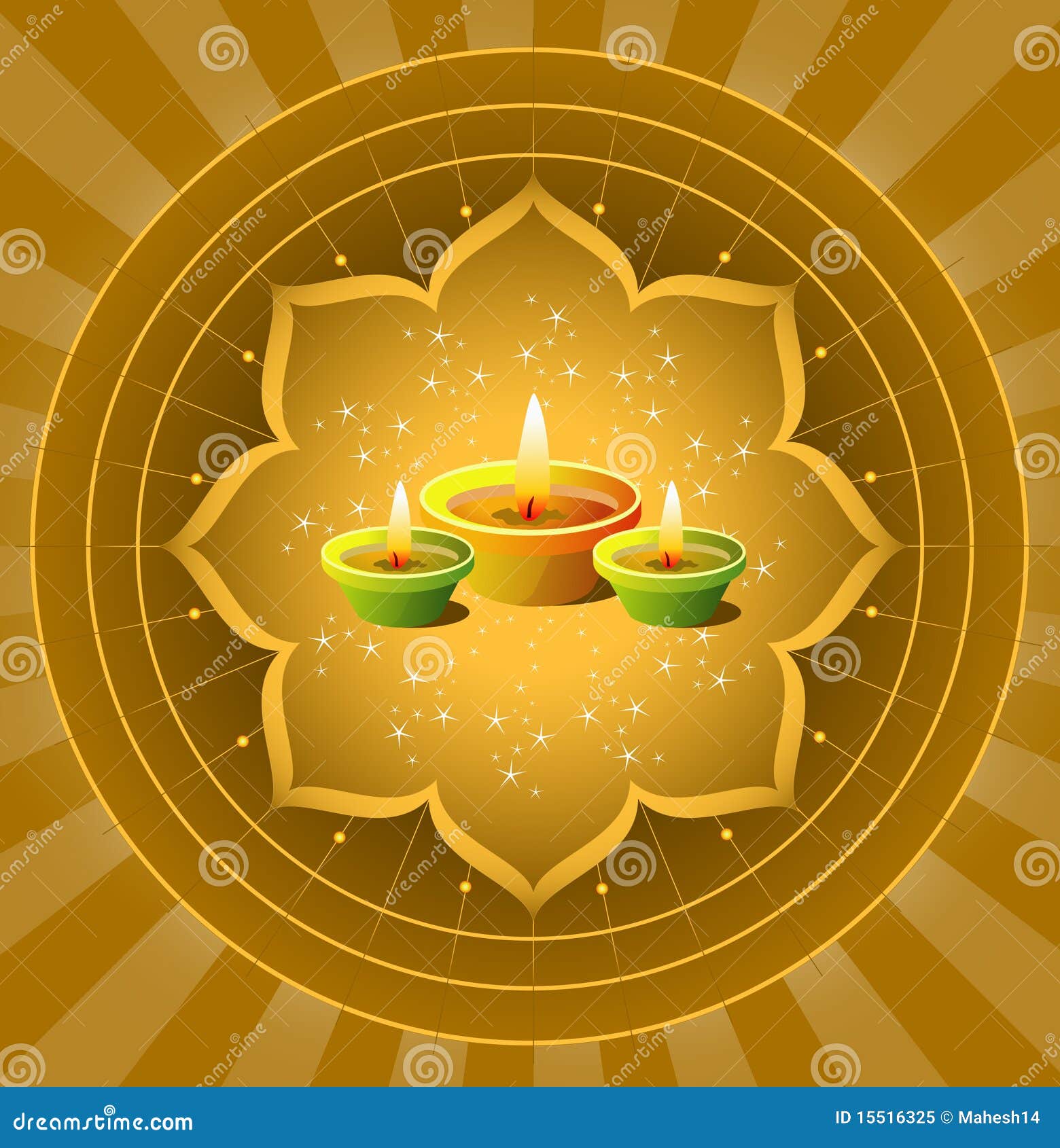 Diwali Background stock illustration. Illustration of fire - 15516325