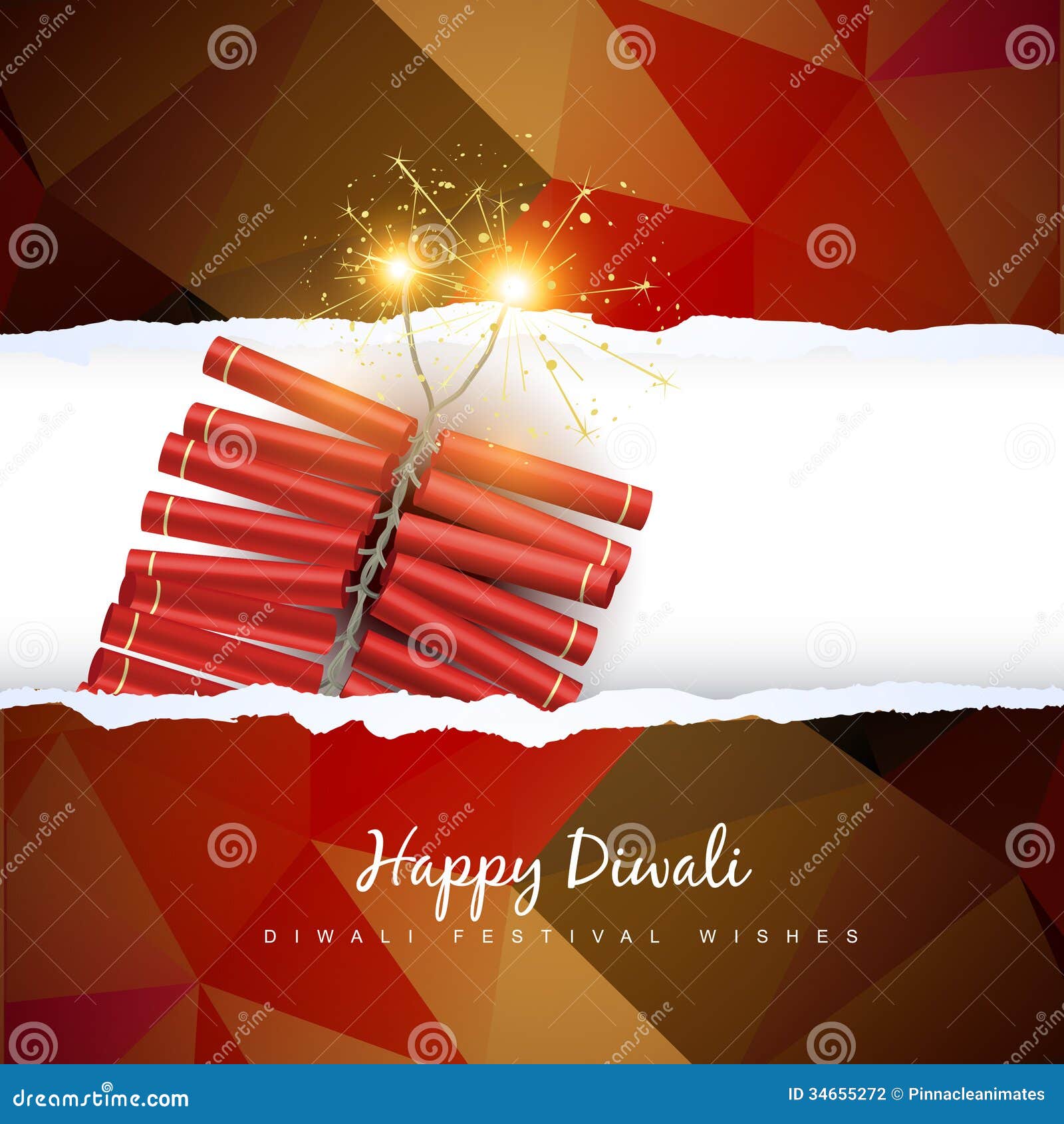 Diwali crackers stock vector. Illustration of beautiful - 34655272