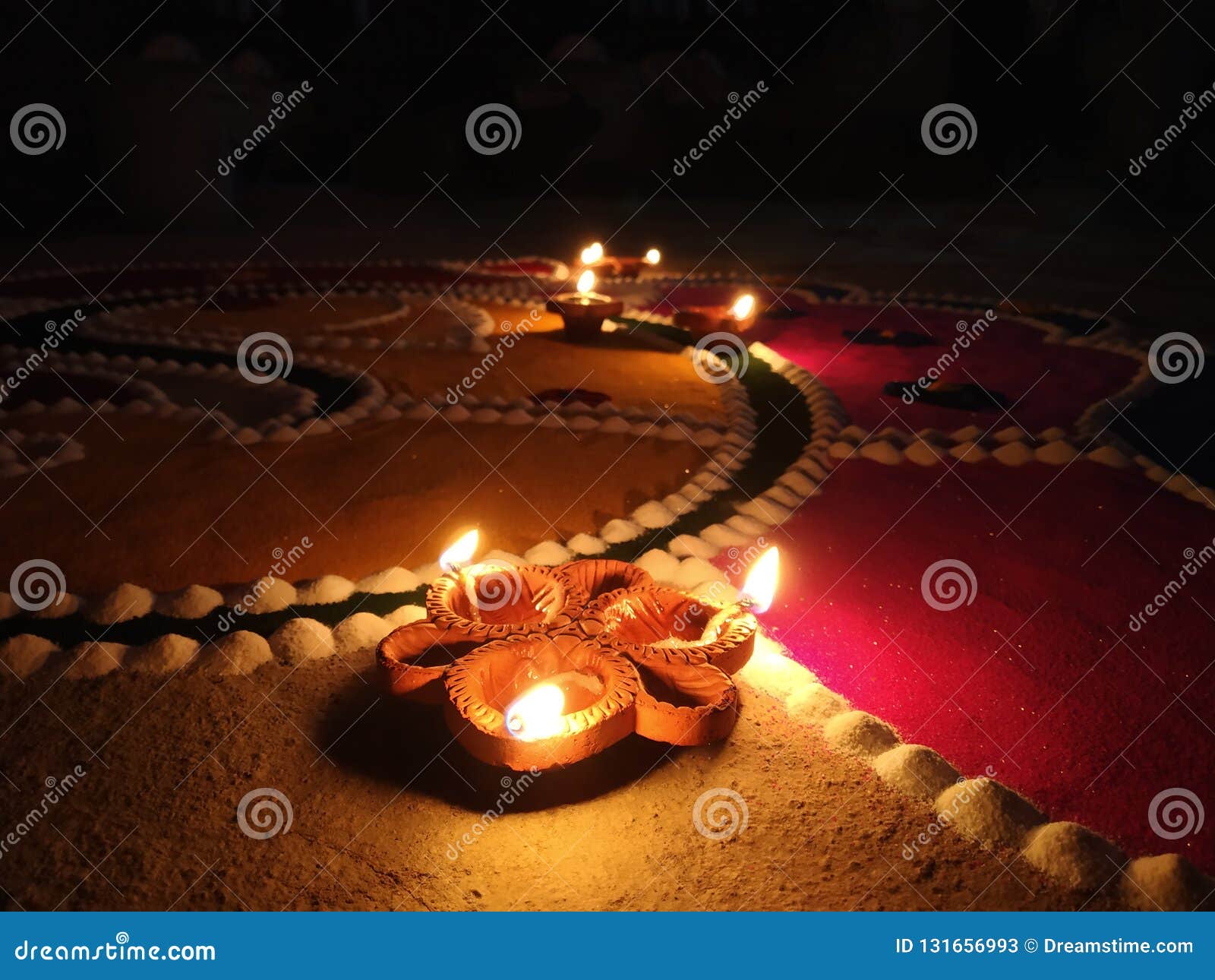 Diwali stock image. Image of festival, diwali, rangoli - 131656993