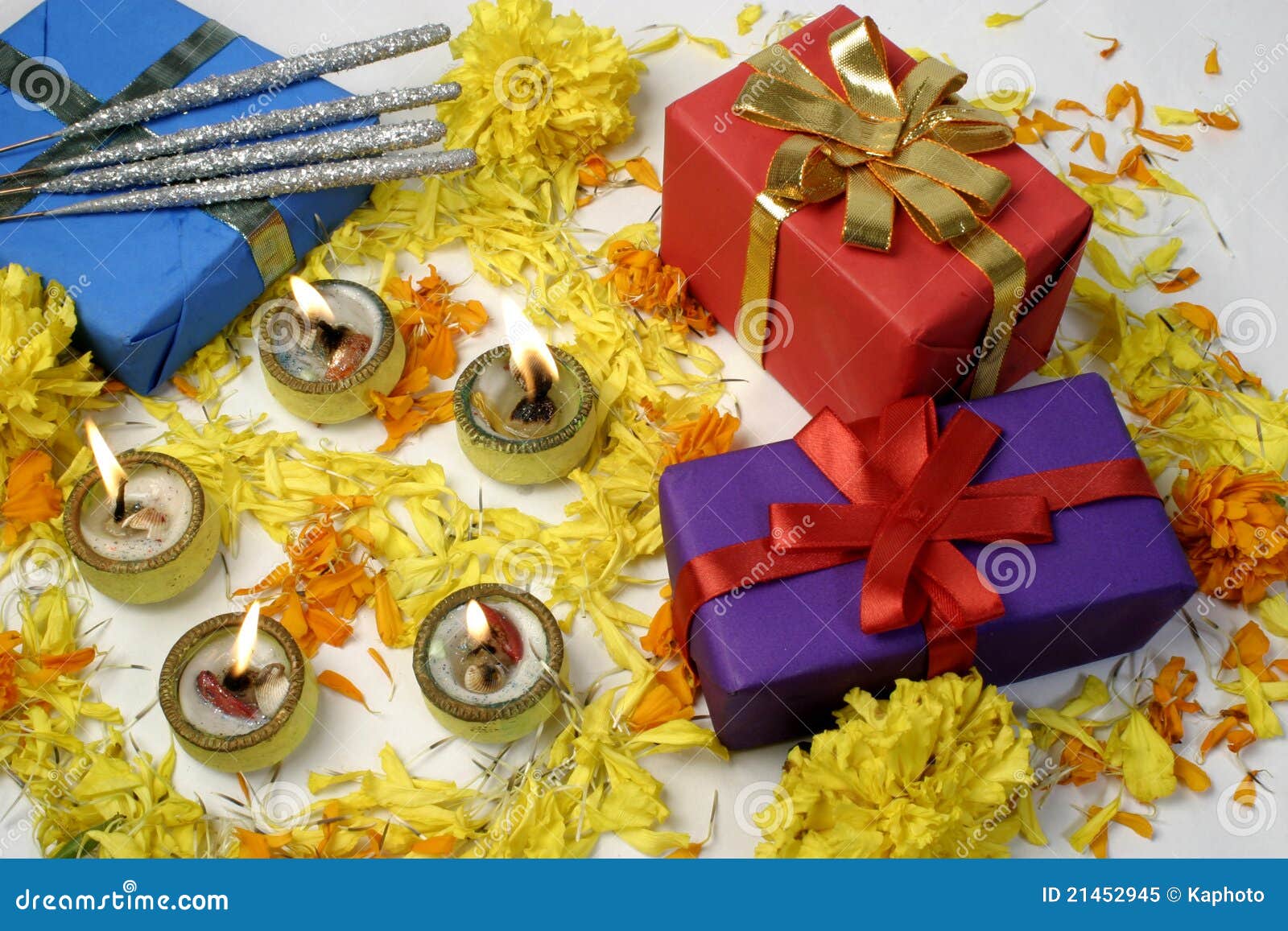 Diwali Gifts stock image. Image of celebrate, asian, candle - 21452945