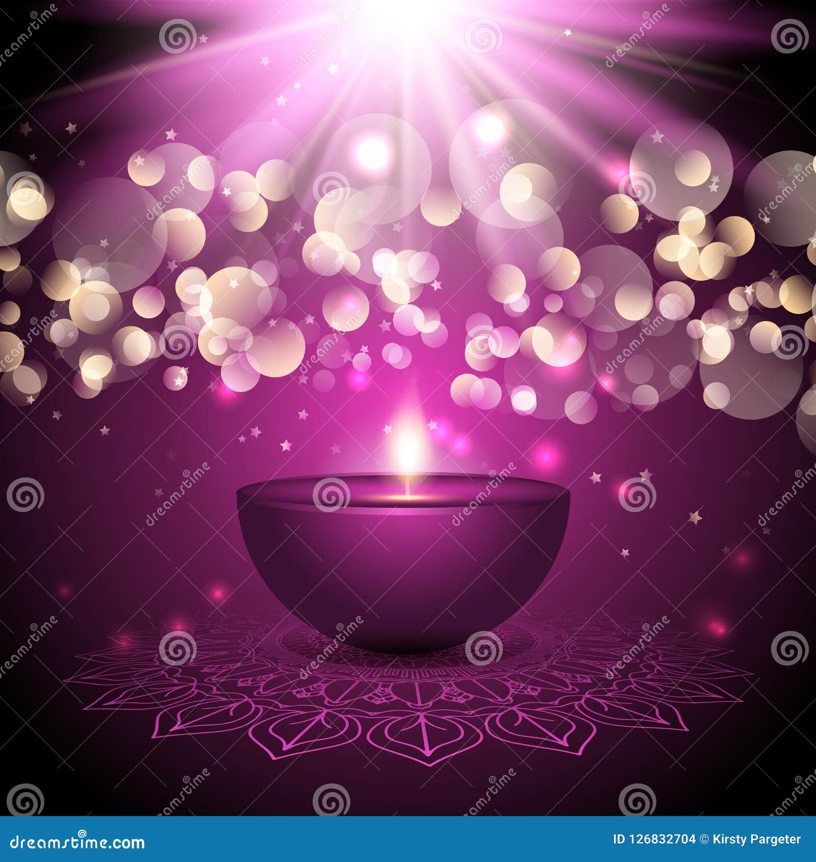 Diwali lamp background stock vector. Illustration of diya - 126832704