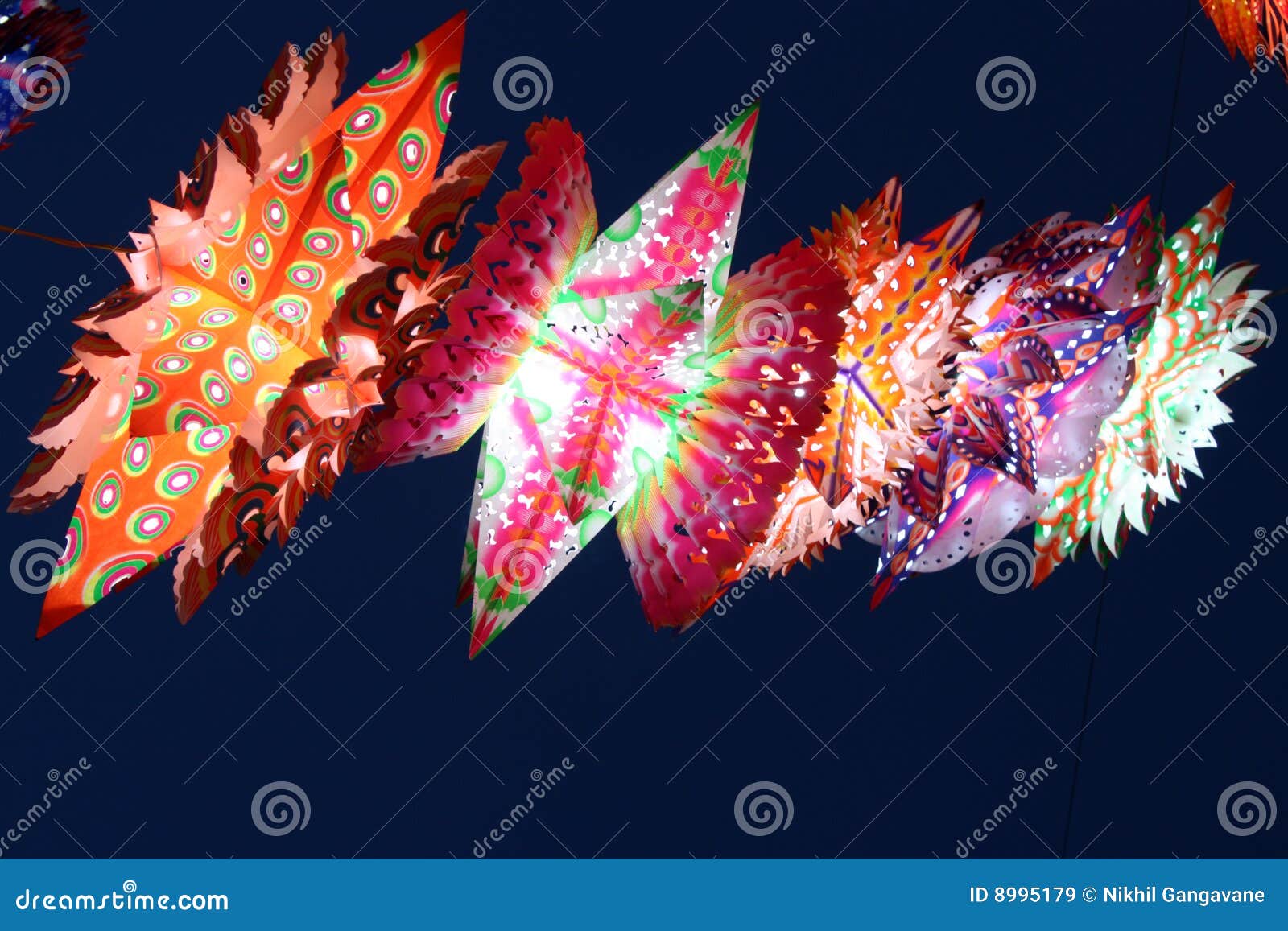 Diwali Lanterns stock image. Image of line, asian, lanterns - 8995179