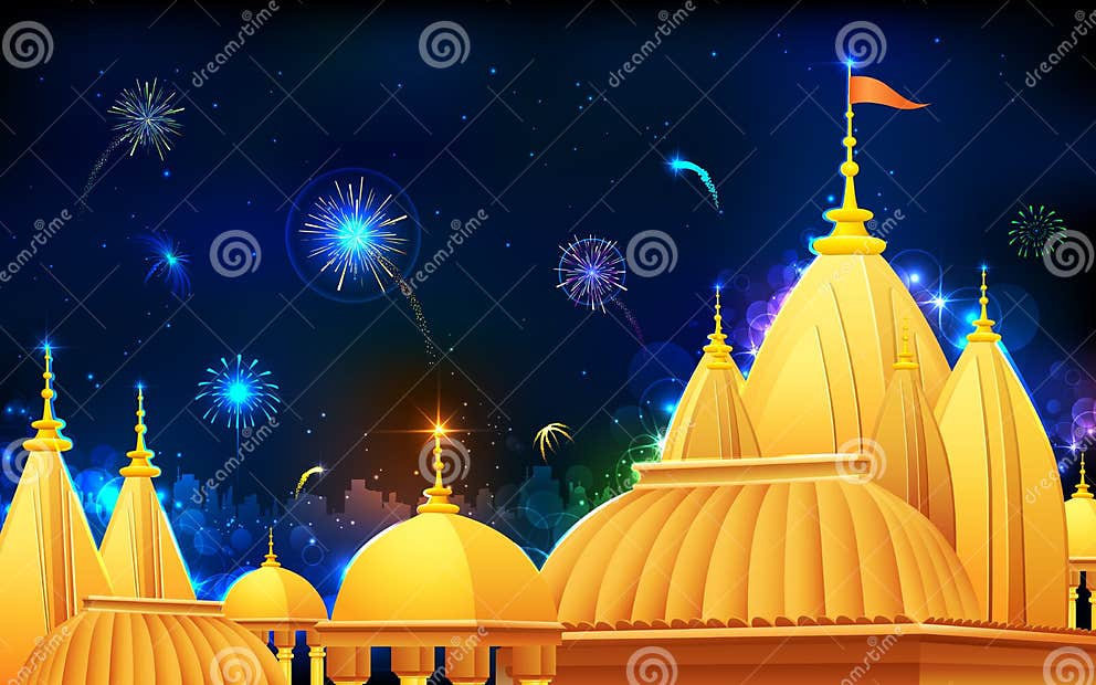 Diwali Night stock vector. Illustration of blast, celebration - 27000555