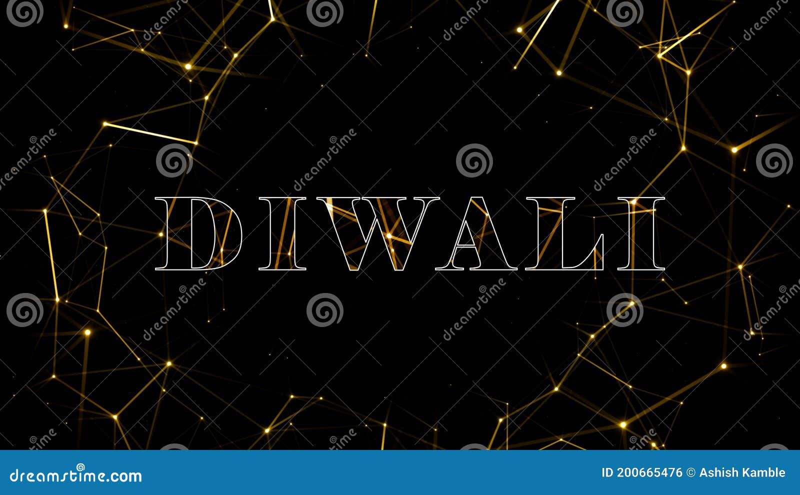 Diwali Text with Nice Golden Effect Background, 3d Render Stock ...