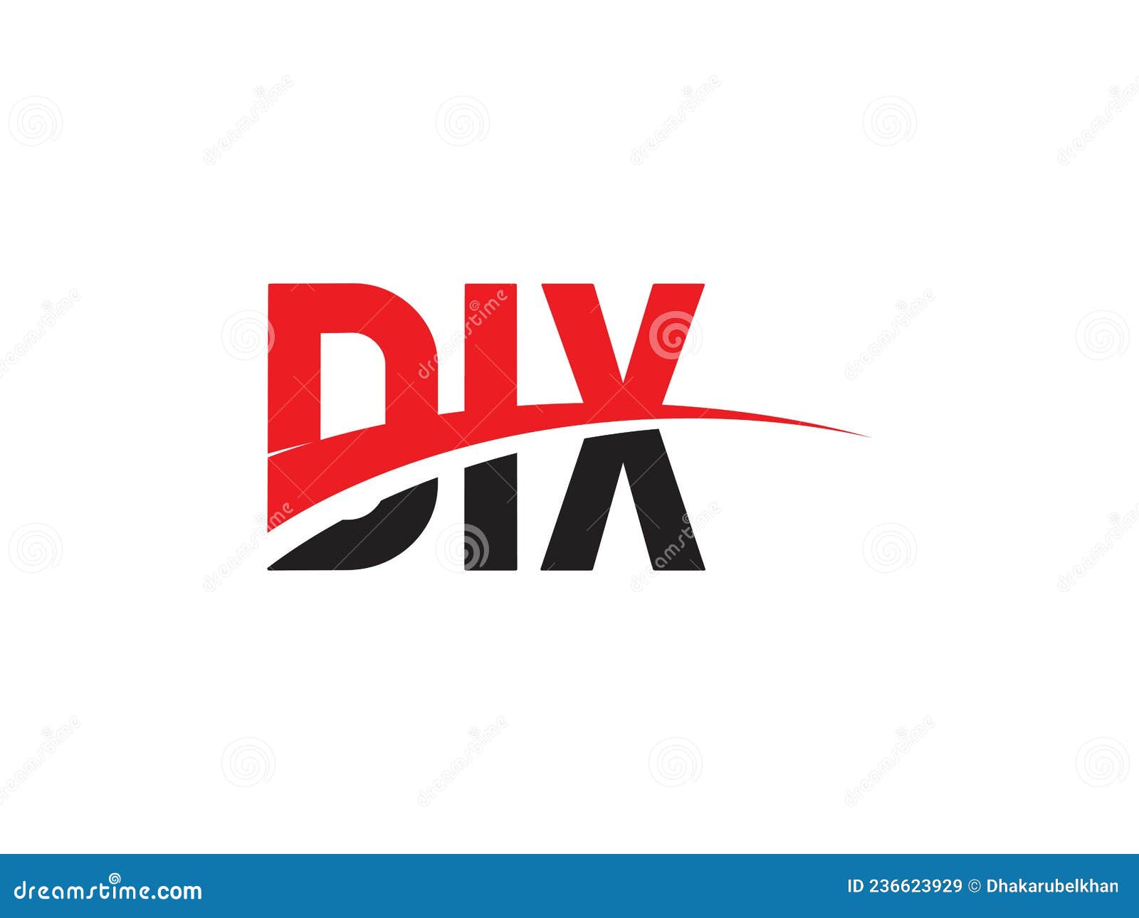 DIX Letter Initial Logo Design Vector Illustration Stock Vector ...