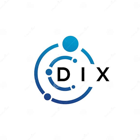 DIX Letter Logo Design on White Background. DIX Creative Initials Letter Logo Concept Stock ...