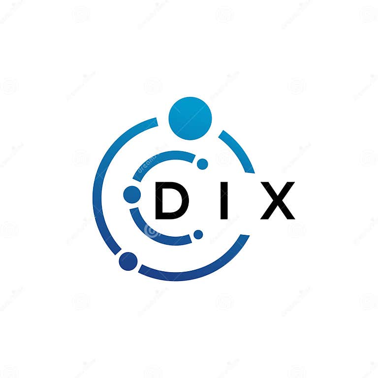 DIX Letter Logo Design on White Background. DIX Creative Initials ...