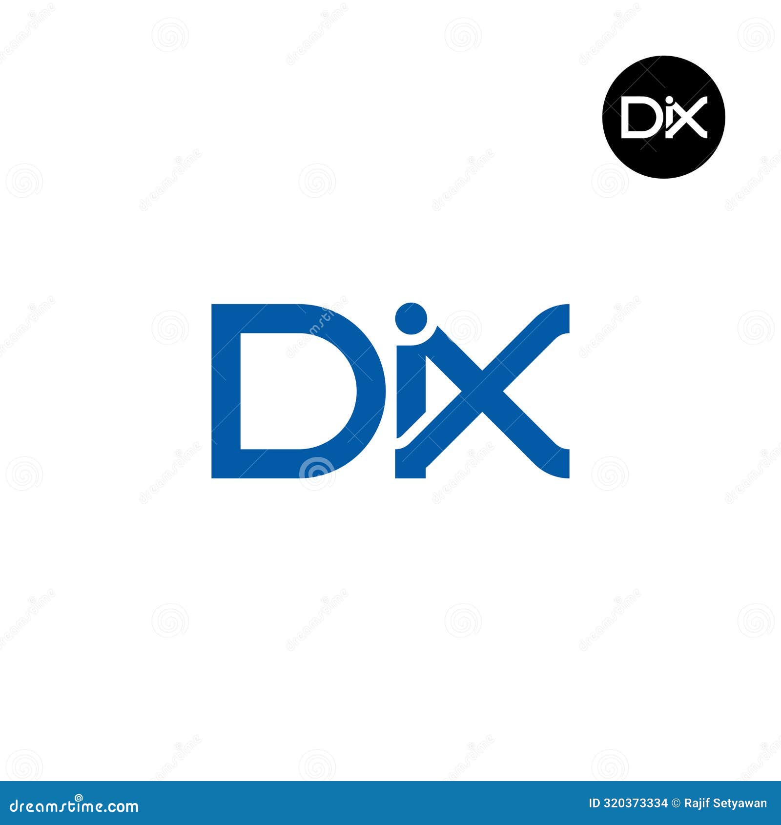 DIX Logo Letter Monogram Design Vector Illustration | CartoonDealer.com ...