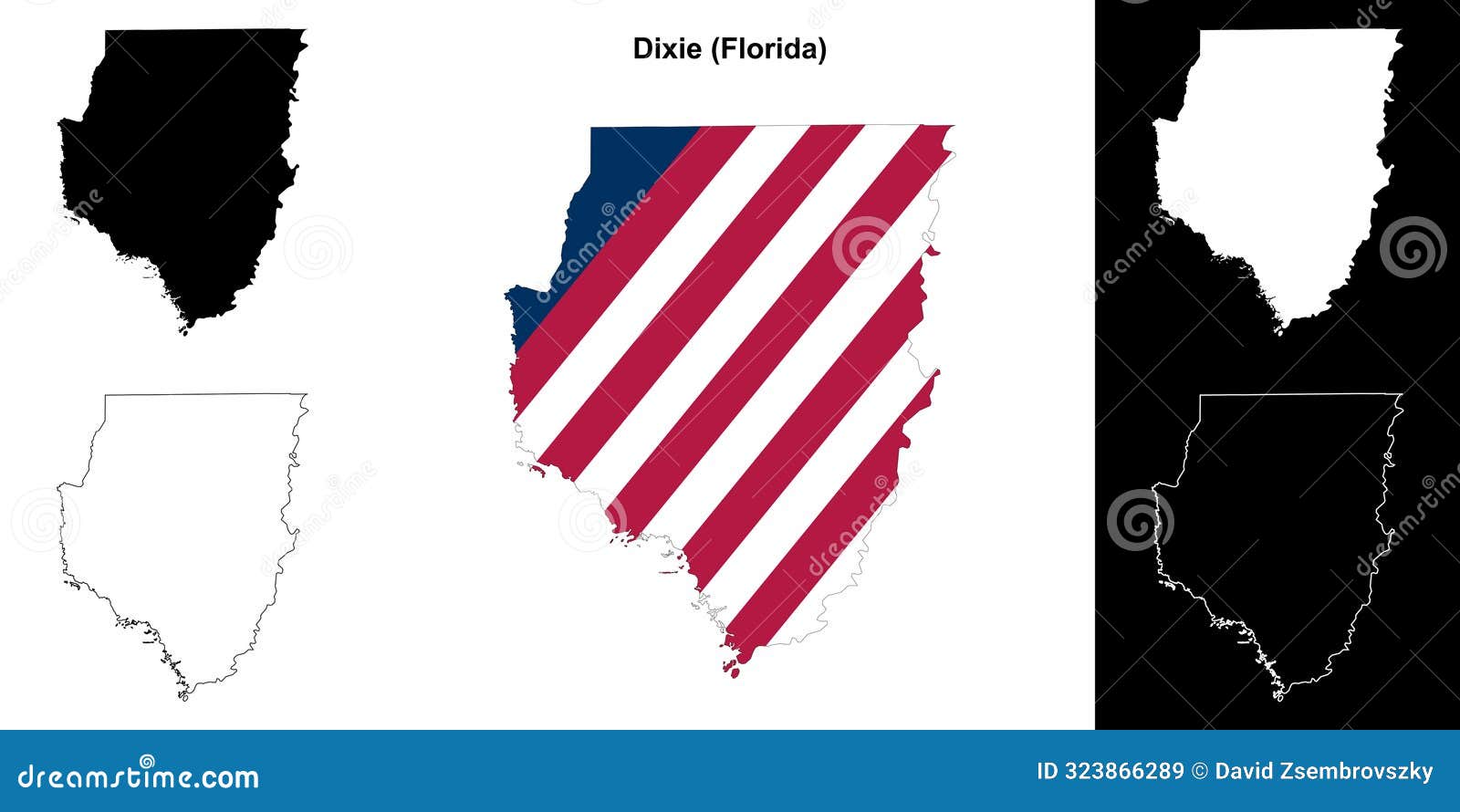 Dixie outline map stock vector. Illustration of boundary - 323866289