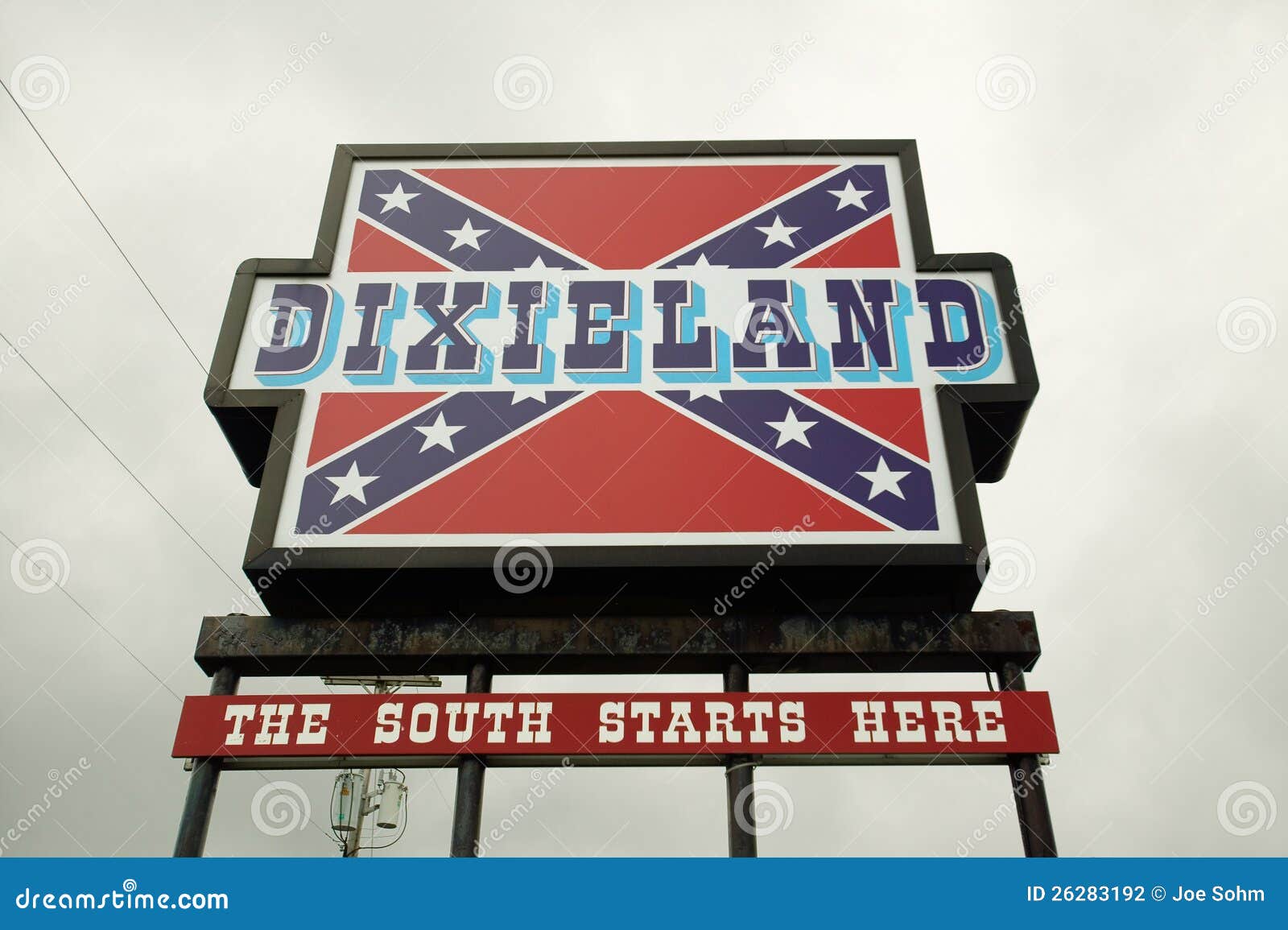Dixieland road sign stock photo. Image of region, advertising - 26283192