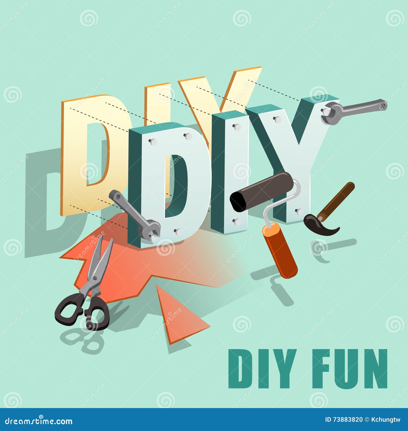 DIY concept design stock vector. Illustration of craft - 73883820