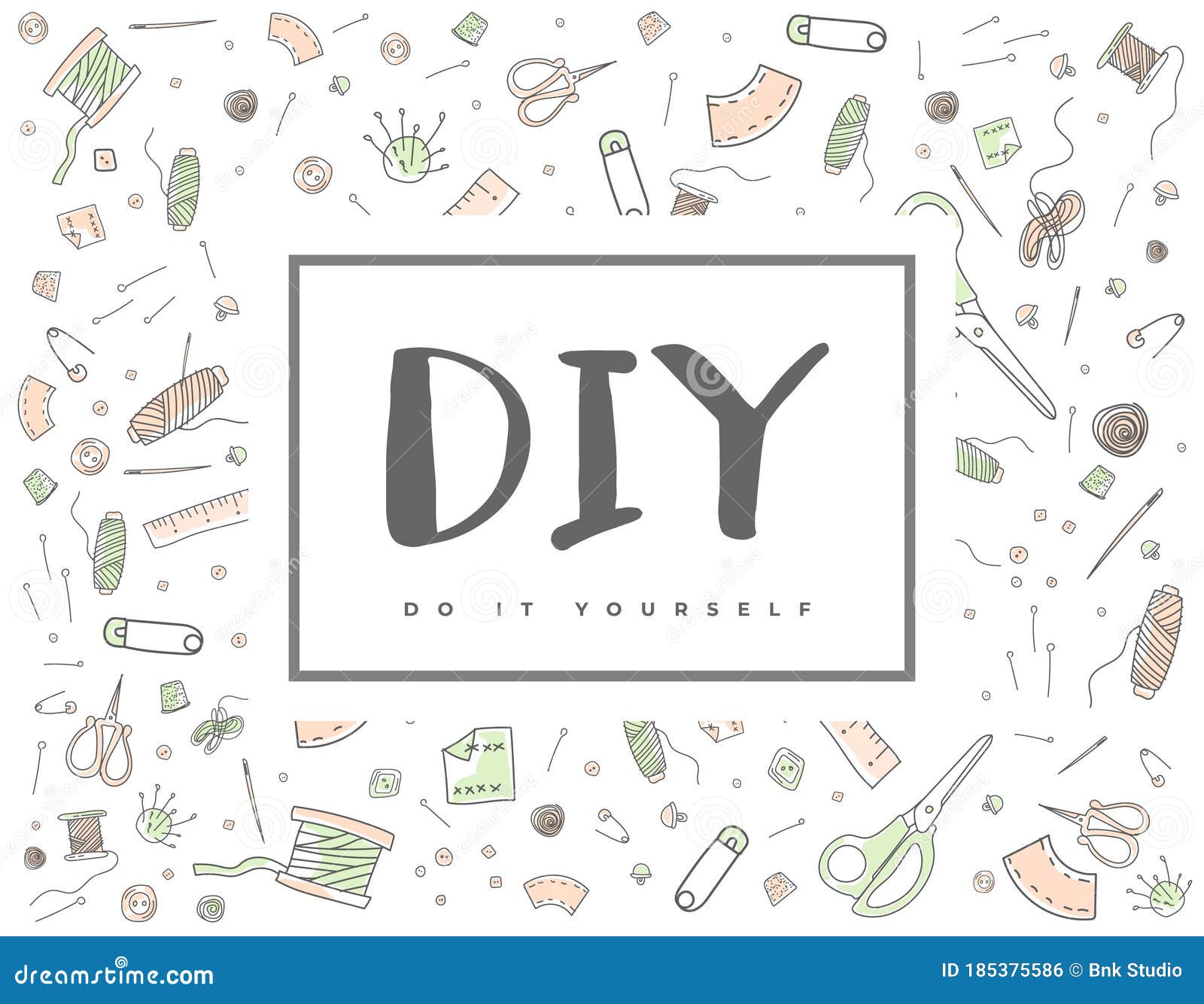 DIY Concept Vector Illustration Stock Vector - Illustration of cartoon ...