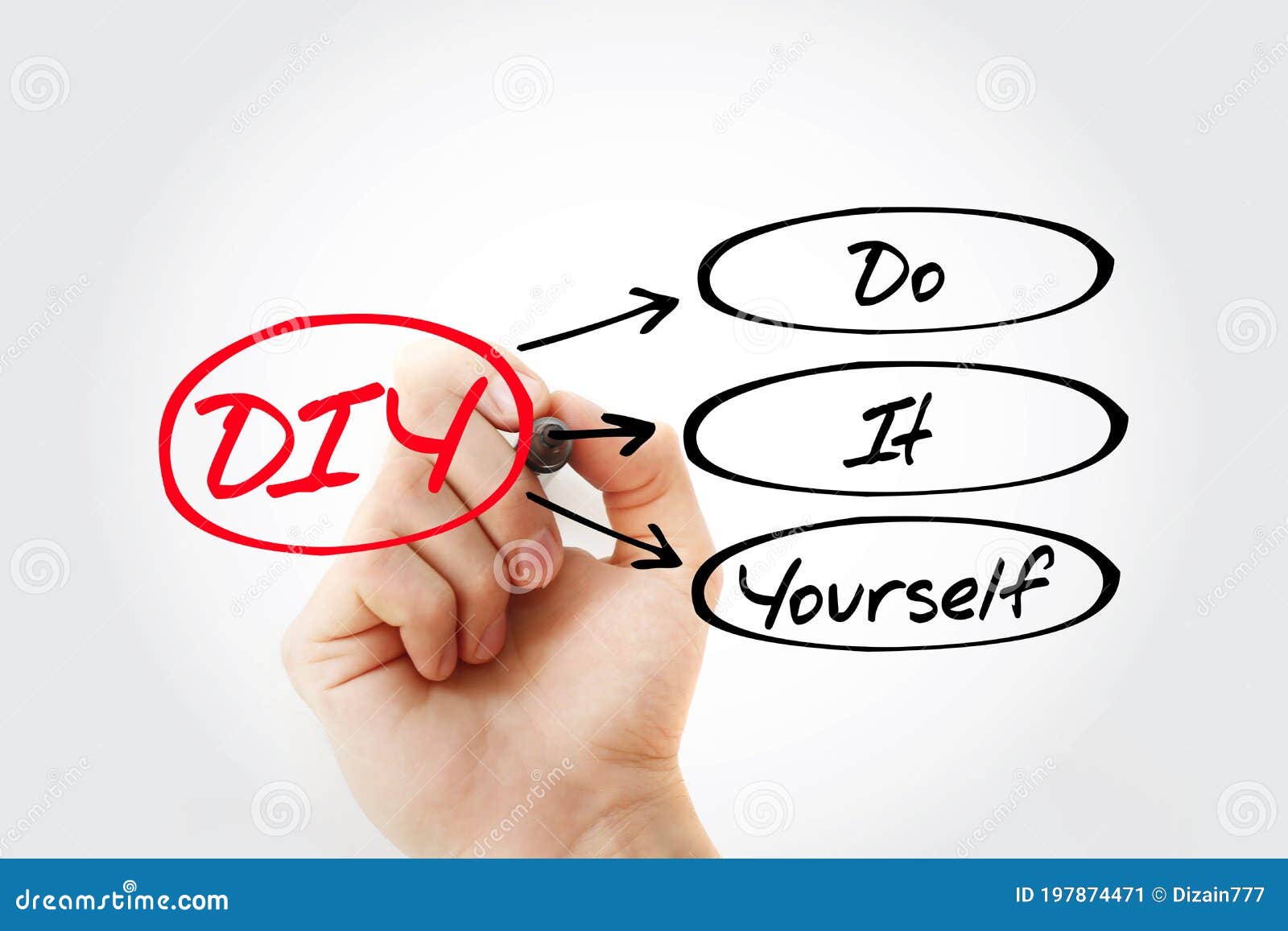 DIY - Do it Yourself Acronym, Business Concept Background Stock Image ...