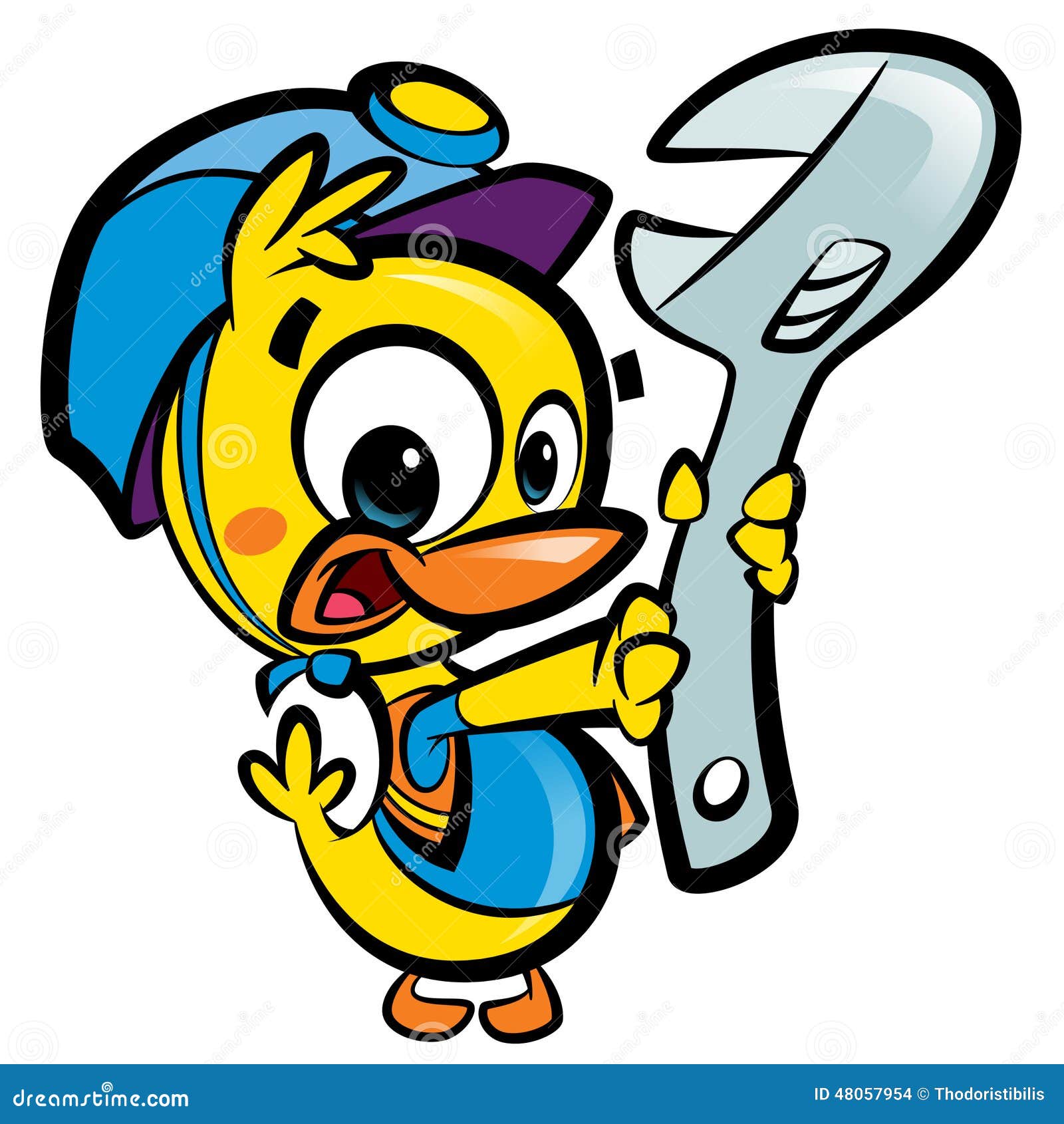 DIY Do it Yourself Cartoon Baby Duck Plumber Fixing Plumbing Stock ... DIY Do it Yourself Cartoon Baby Duck Plumber Fixing Plumbing Stock ...